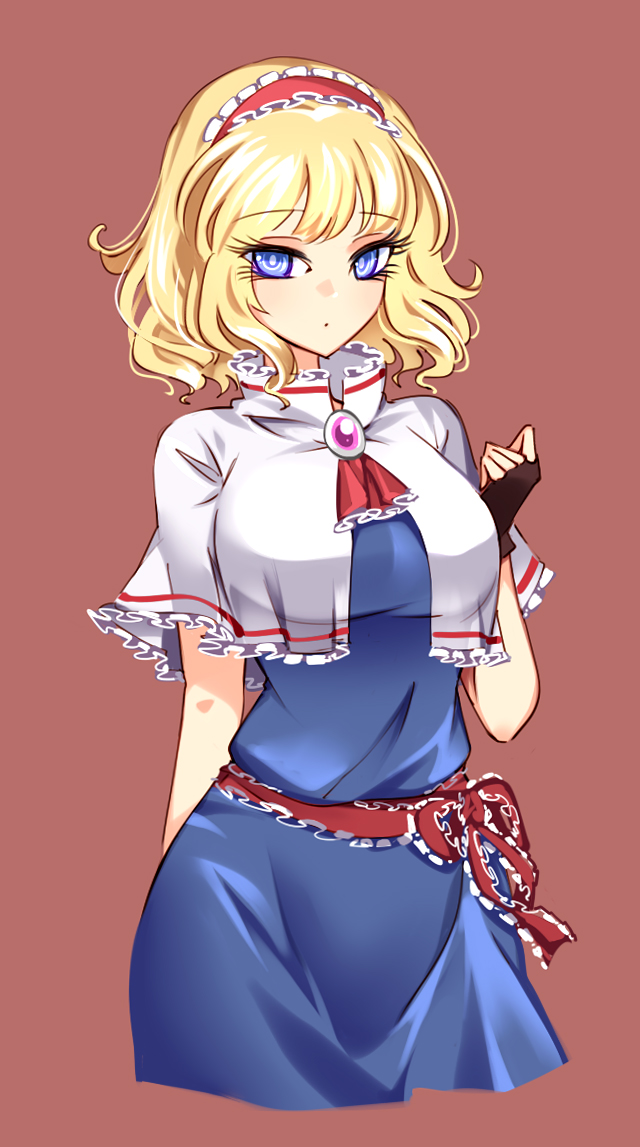 The Big ImageBoard (TBIB) - 1girl alice margatroid ascot blonde hair blue dress blue eyes ...