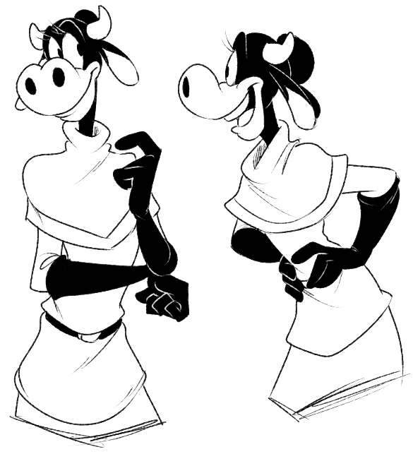 The Big Imageboard Tbib Anthro Belt Black Body Black Eyes Black Fur Bovid Bovine Cattle