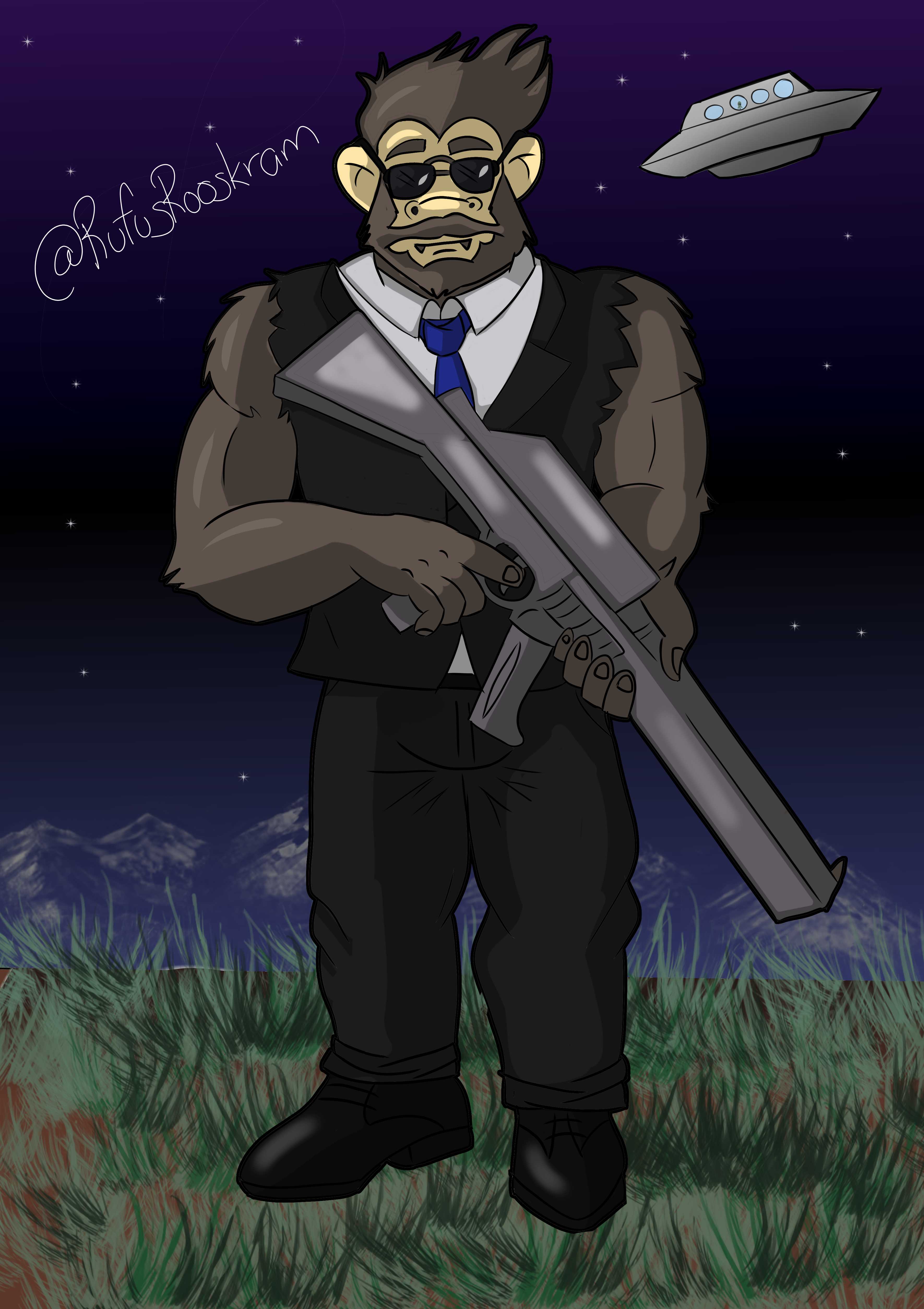 The Big Imageboard Tbib Absurd Res Agent Anthro Ape Clothing Cosplay Eyewear Gorilla