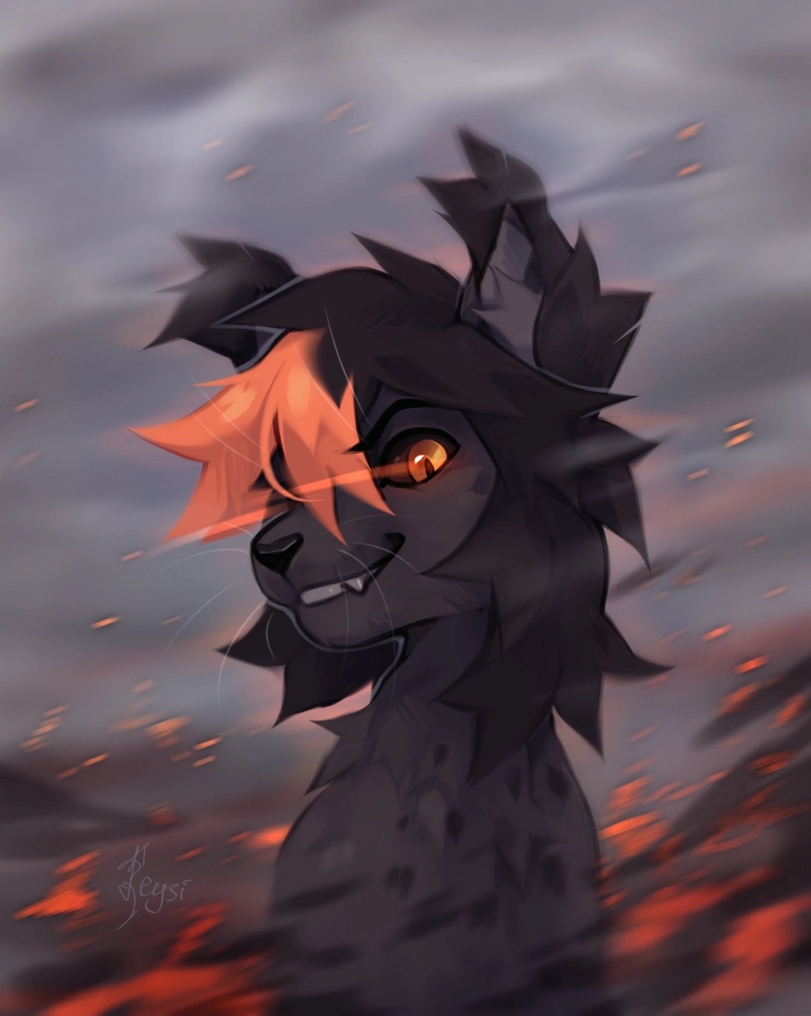 The Big ImageBoard (TBIB) - 2022 ambiguous gender black body black fur black hair black sclera ...