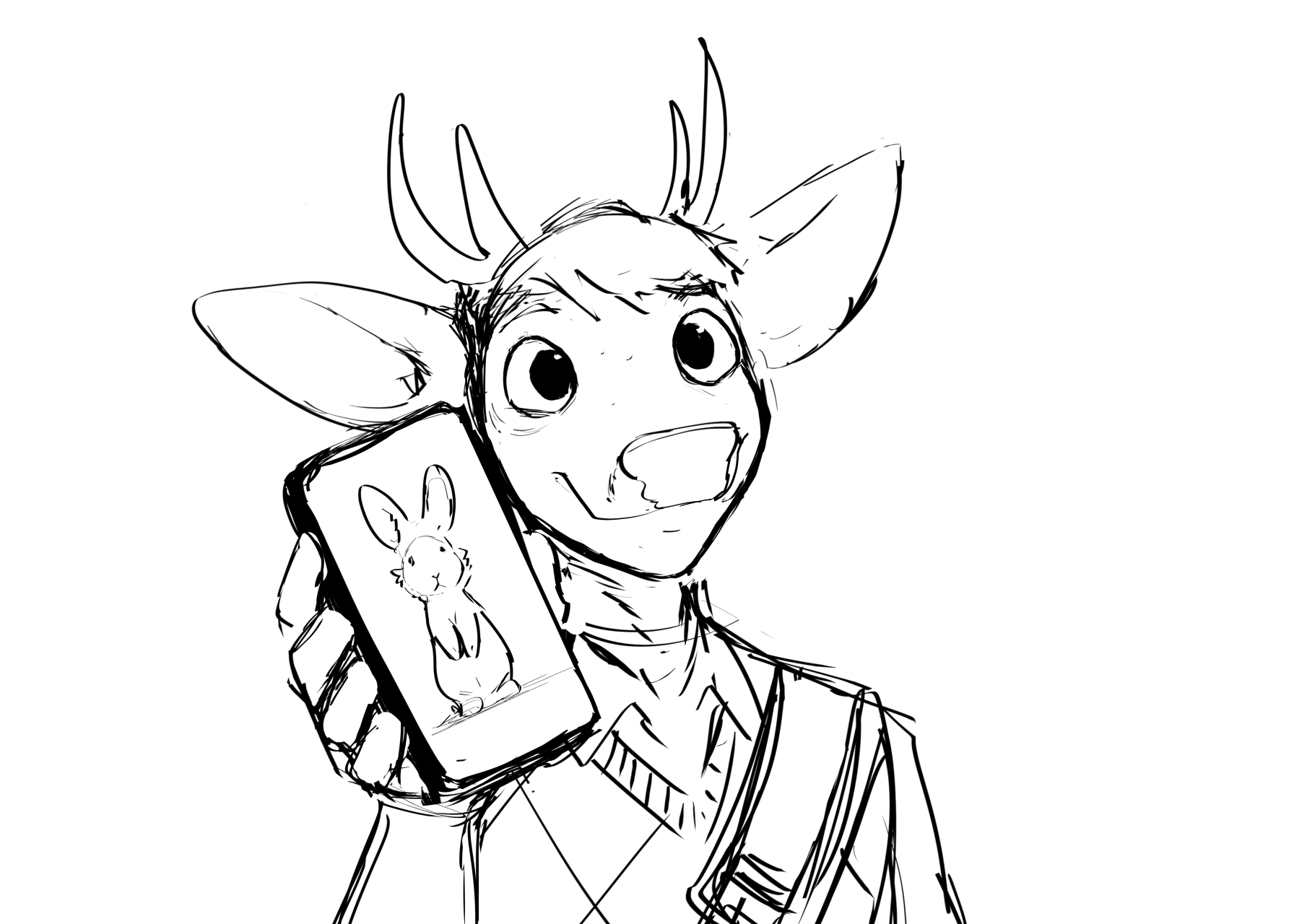 The Big ImageBoard (TBIB) - 2024 anthro antlers big ears big nose black ...
