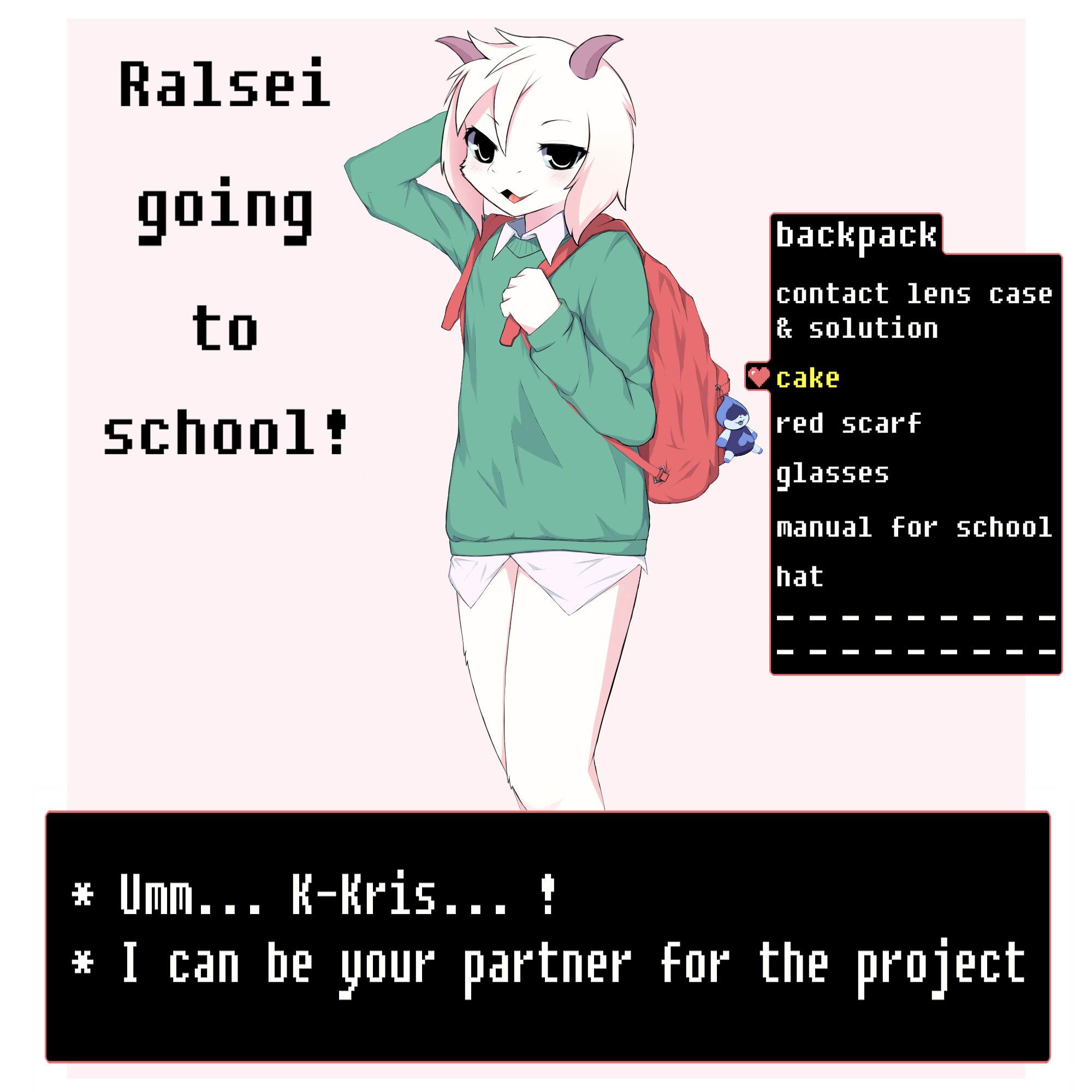 The Big ImageBoard (TBIB) - 2021 anthro backpack black eyes blush bovid ...