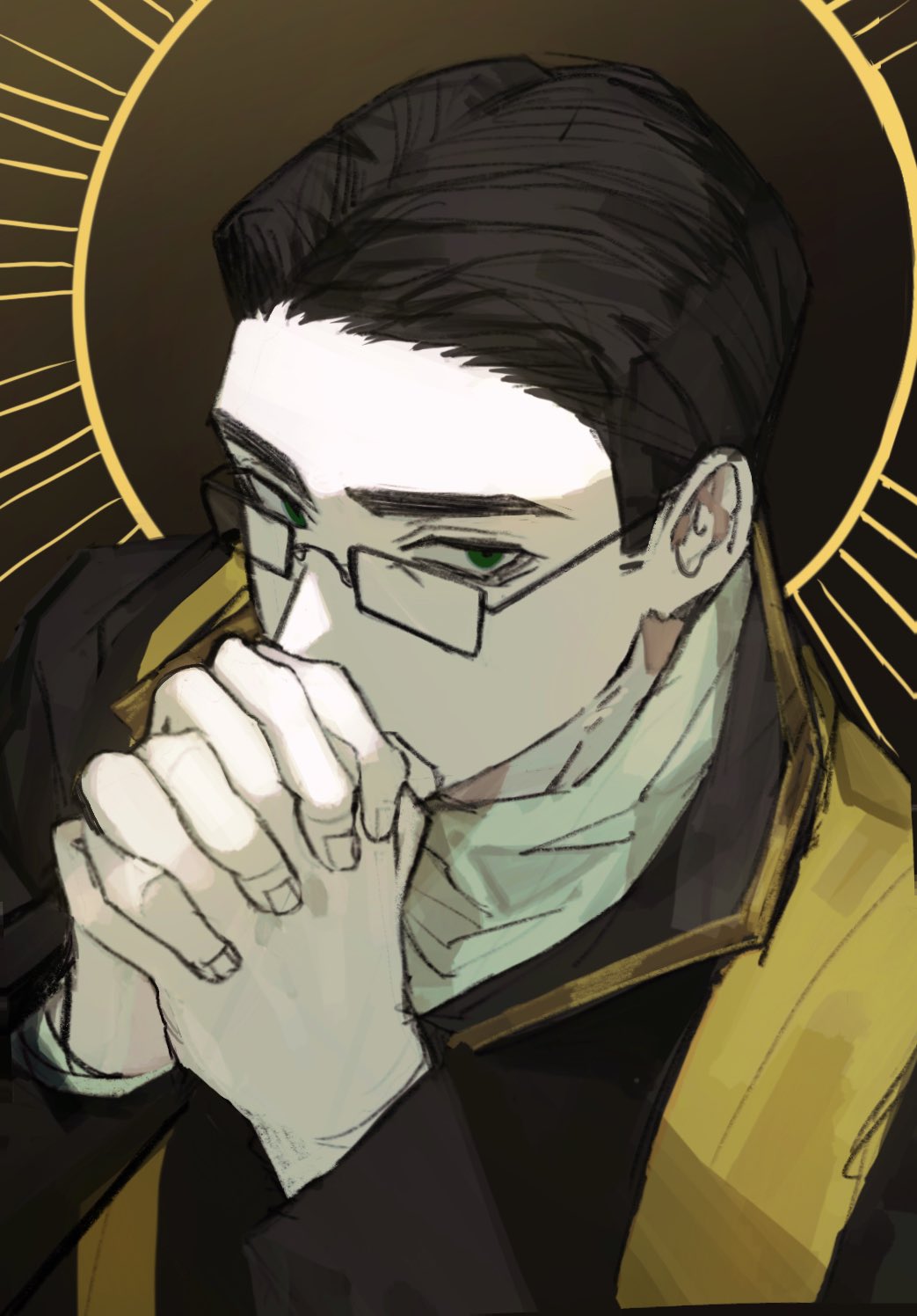 The Big ImageBoard (TBIB) - 1boy black coat black hair chanil (muexlku ...