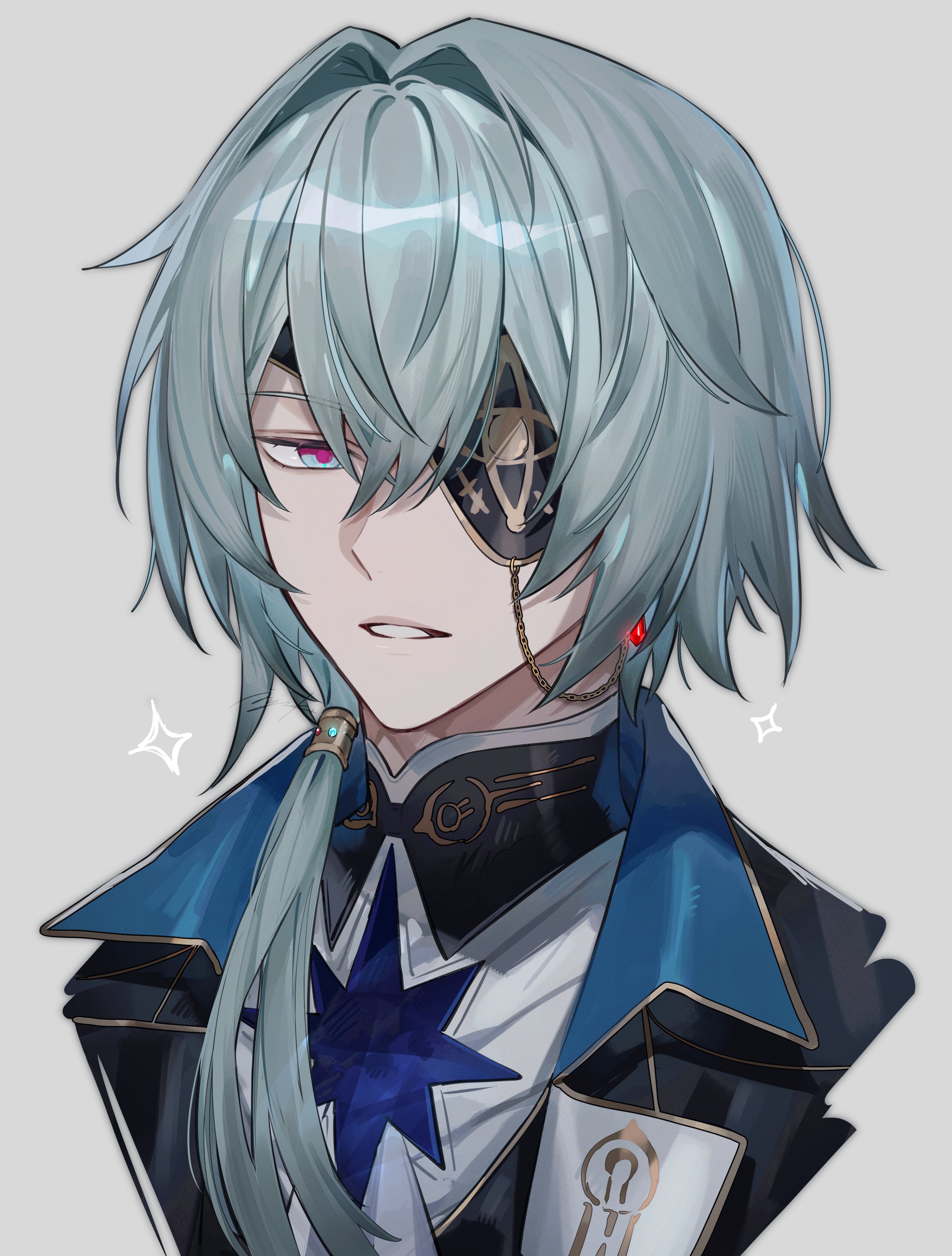The Big ImageBoard (TBIB) - 1boy absurdres anaxa (honkai: star rail) bishounen earrings eyepatch ...