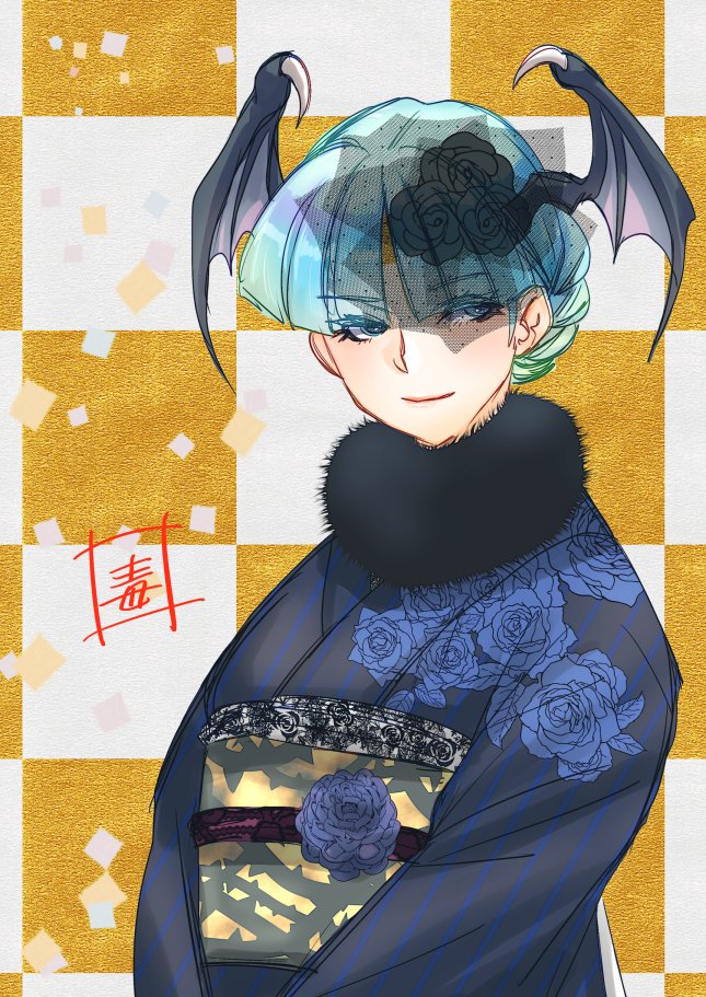 The Big ImageBoard (TBIB) - 1girl aqua hair black flower black rose blue eyes blue flower blue ...