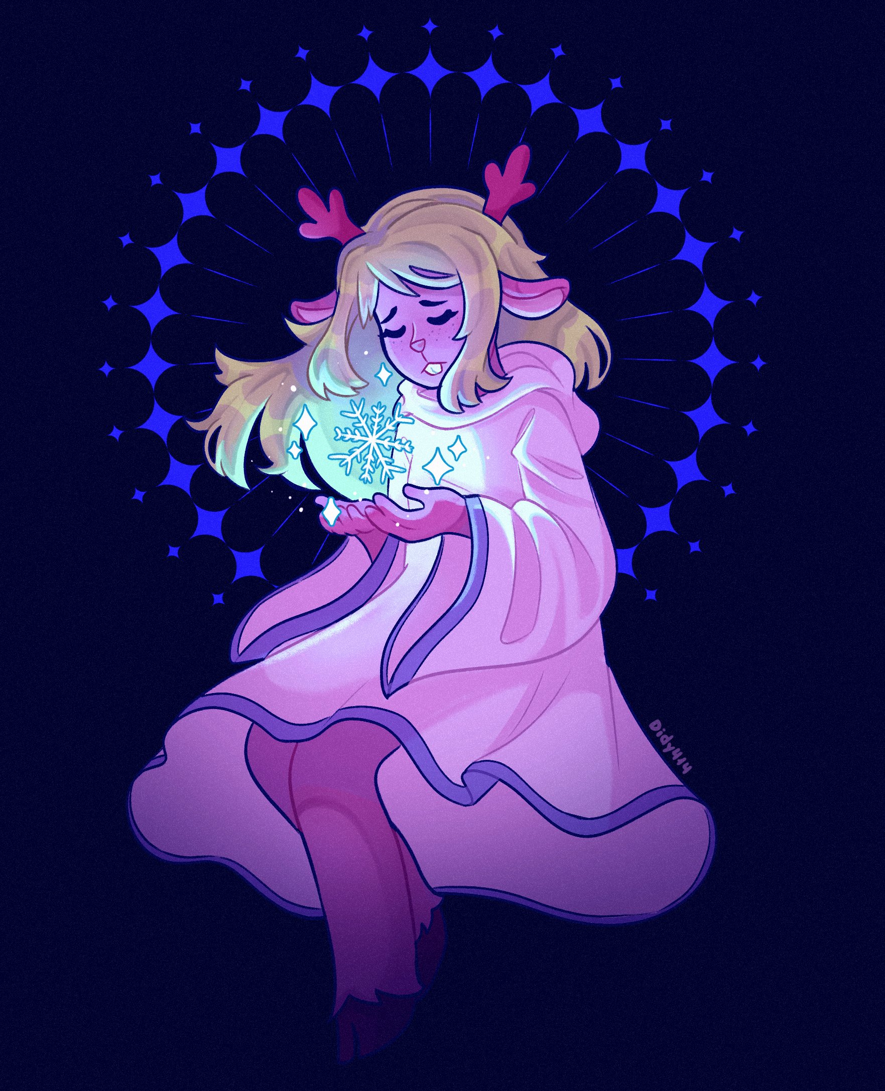 The Big ImageBoard (TBIB) - 1girl animal ears antlers blonde hair buck ...