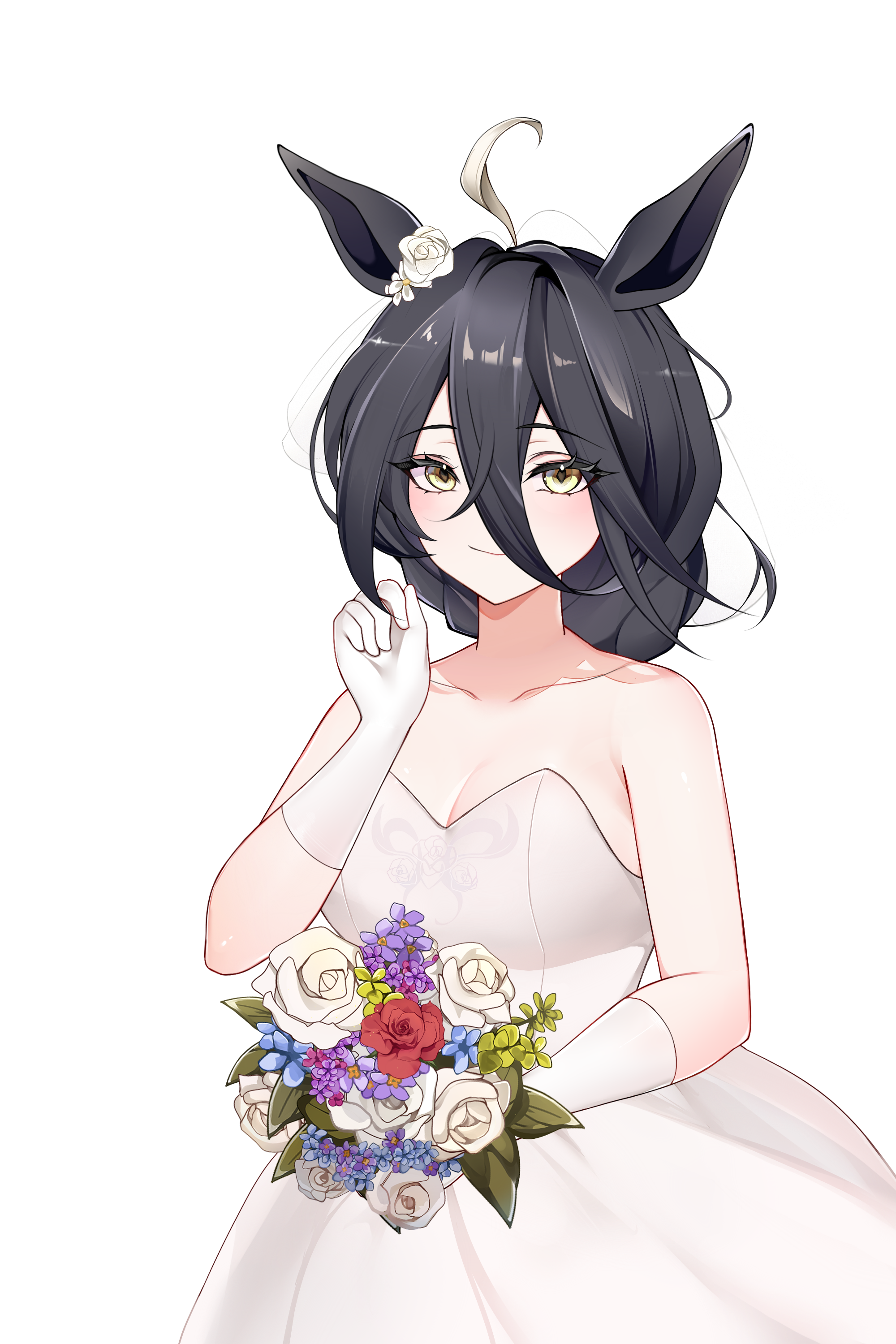 The Big ImageBoard (TBIB) - 1girl absurdres ahoge alternate hairstyle ...