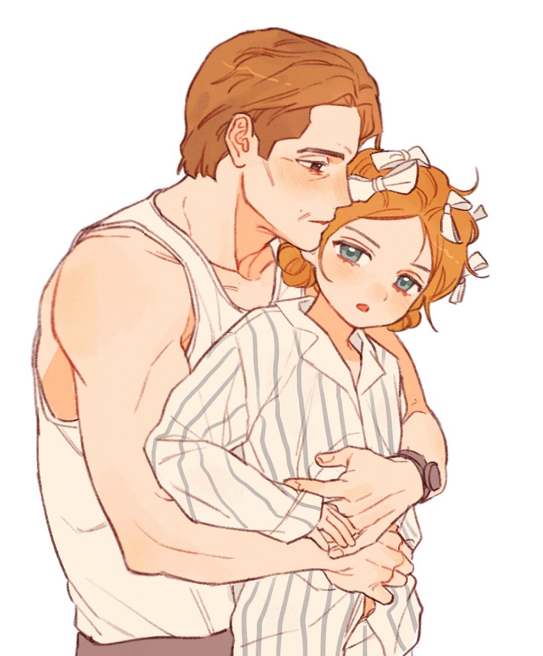 The Big ImageBoard (TBIB) - 1boy 1girl age difference blue eyes blush ...