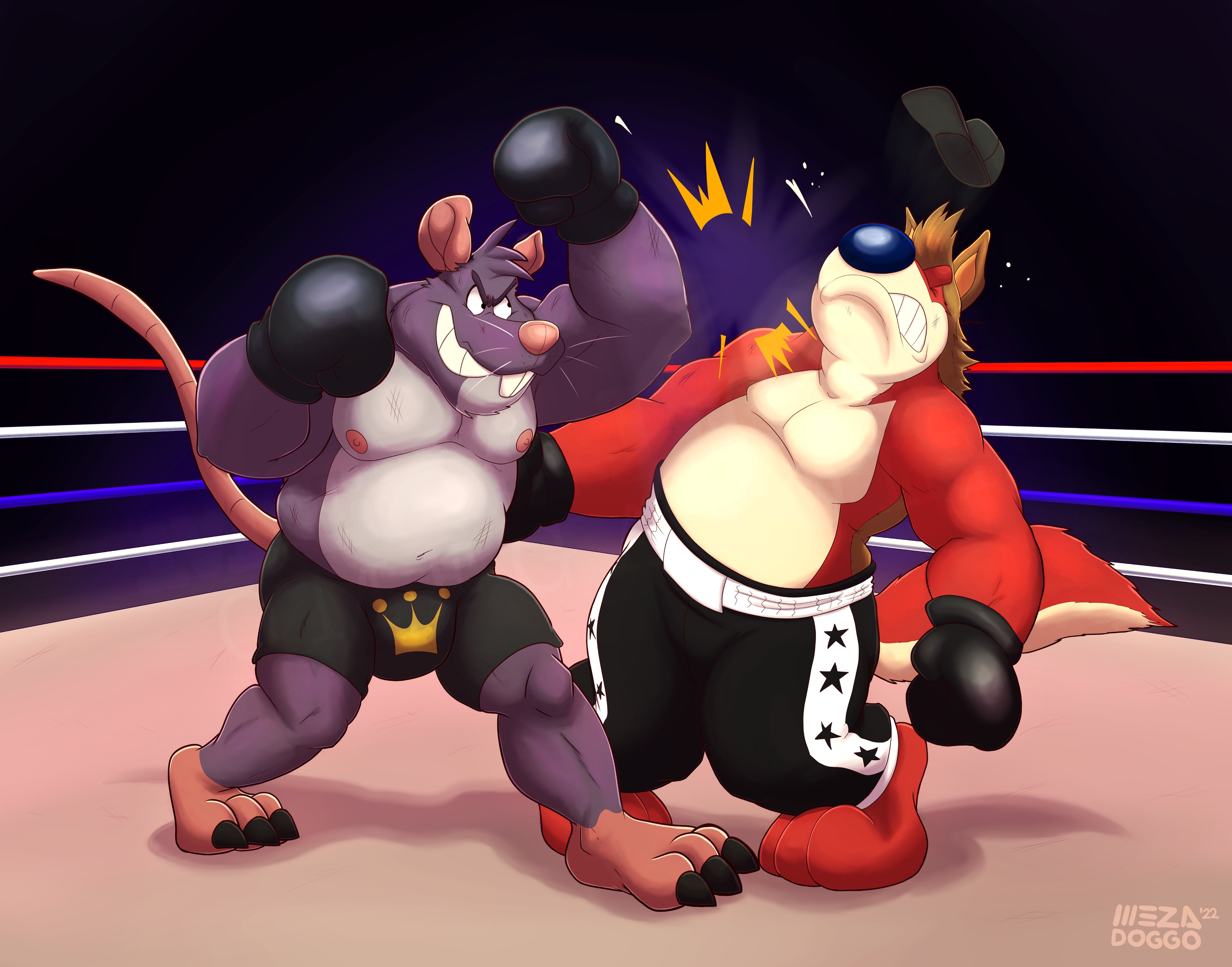The Big ImageBoard (TBIB) - 2022 absurd res anthro belly bottomwear boxing boxing gloves bulge ...