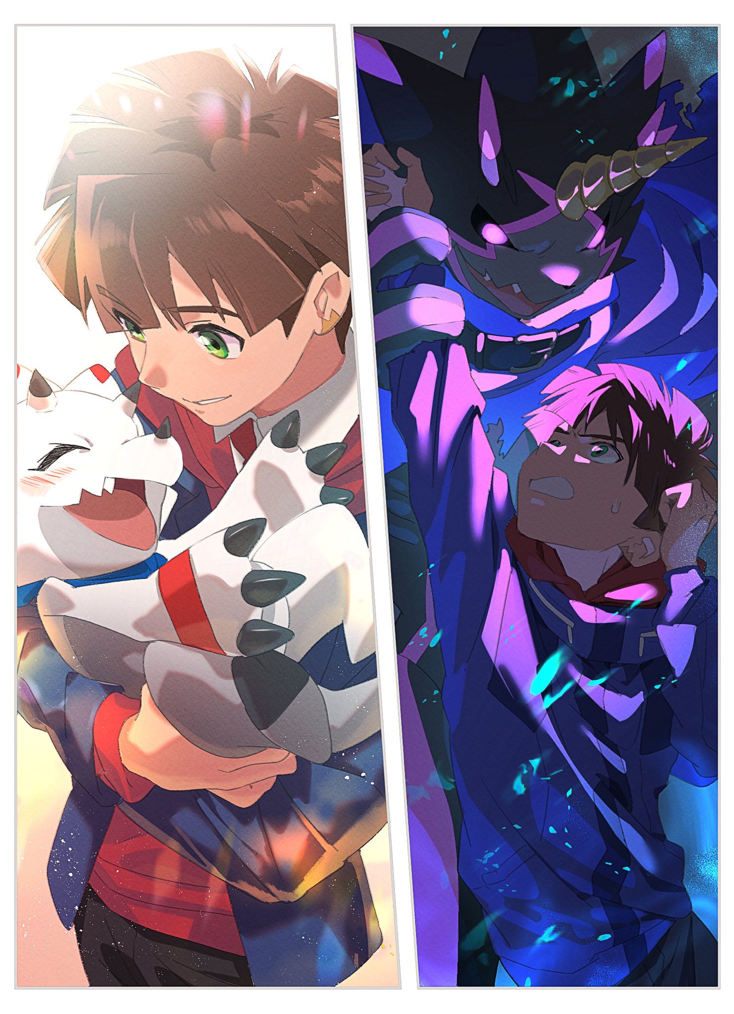 The Big ImageBoard (TBIB) - anthro bandai namco belt black body black sclera blush border cape ...