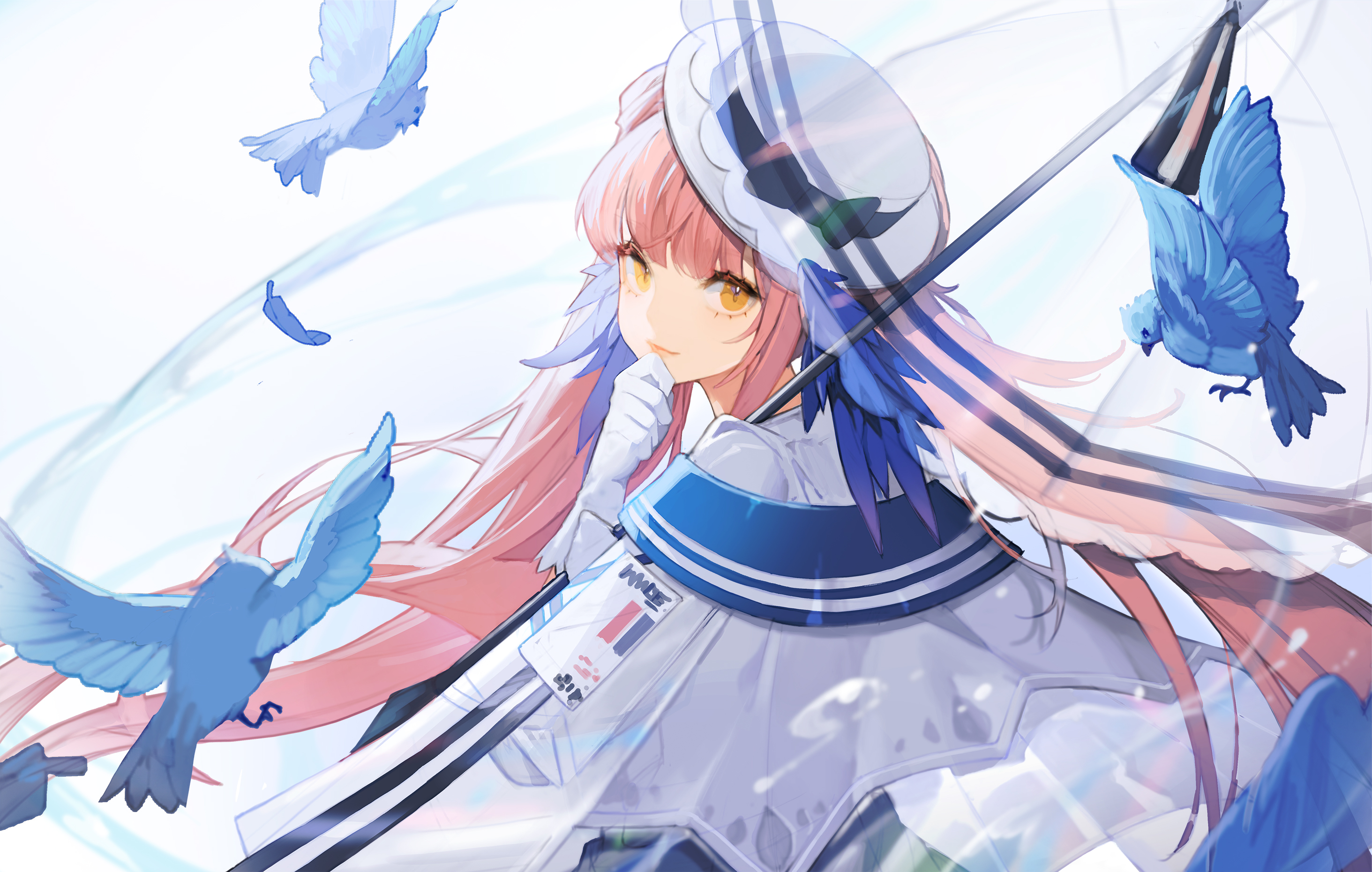 The Big ImageBoard (TBIB) - 1girl arknights bangs bird capelet ceylon ...