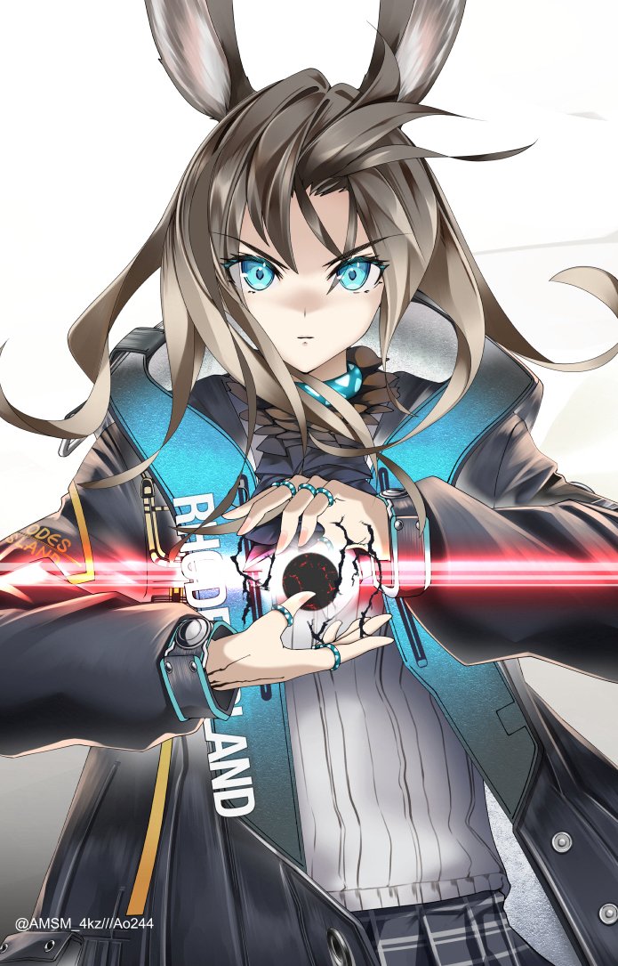 The Big ImageBoard (TBIB) - 1girl alternate hairstyle amiya (arknights) animal ears arknights ...