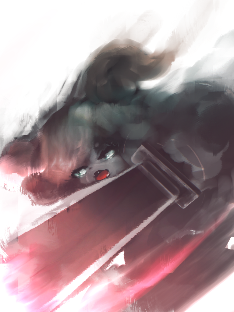 The Big ImageBoard (TBIB) - 3:4 angry anthro attack bangs black lips black nose blonde hair blue ...