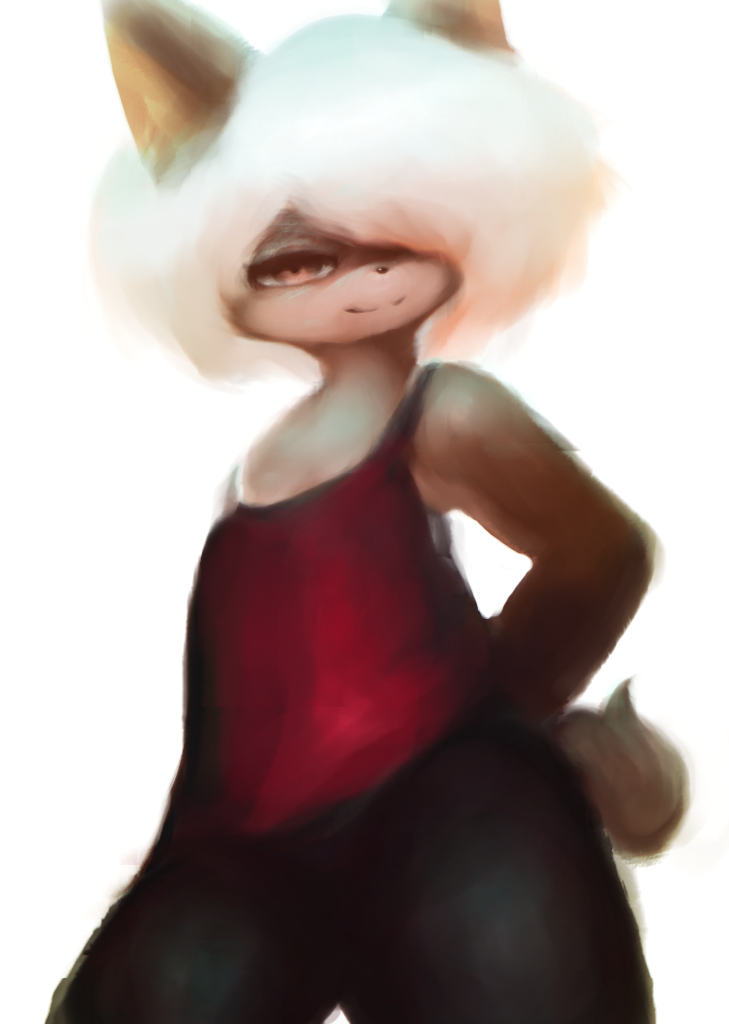 The Big ImageBoard (TBIB) - anthro bangs black bottomwear black clothing black lips black nose ...