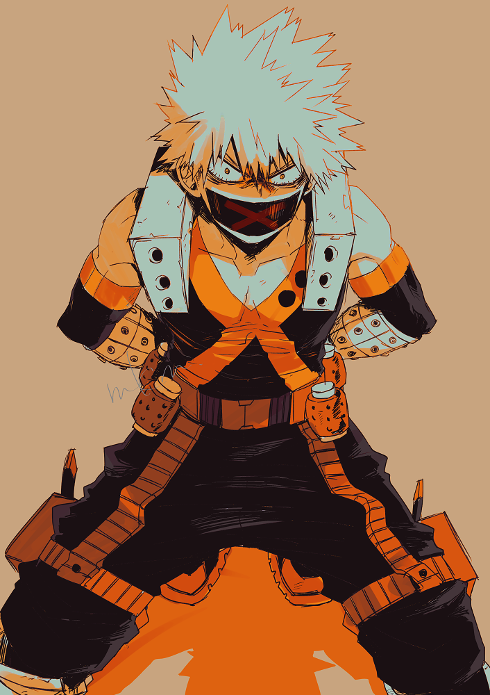 The Big ImageBoard (TBIB) - 1boy arms behind back bakugou katsuki black ...
