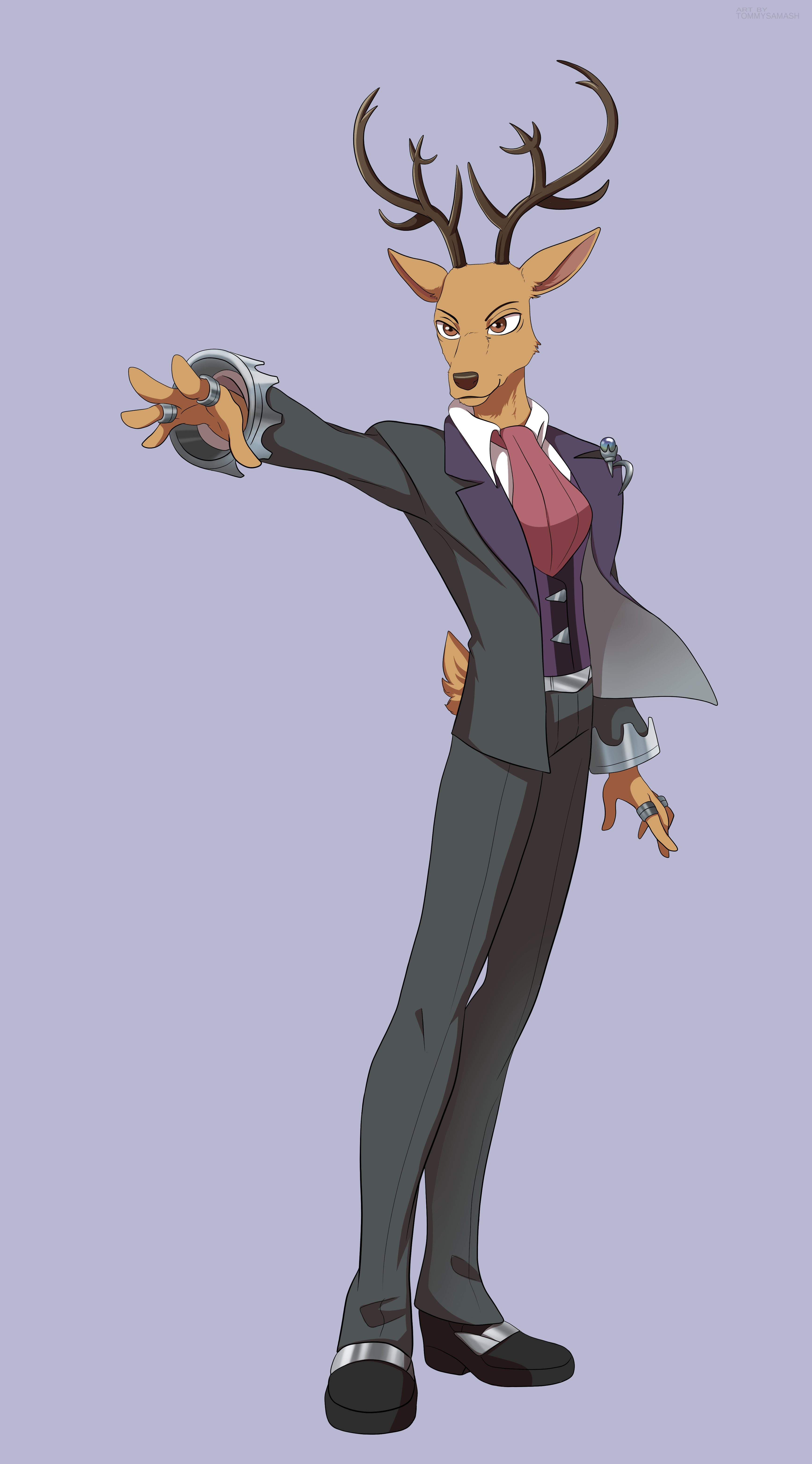 The Big ImageBoard (TBIB) - 2022 5 fingers absurd res anthro antlers beastars black nose brown ...