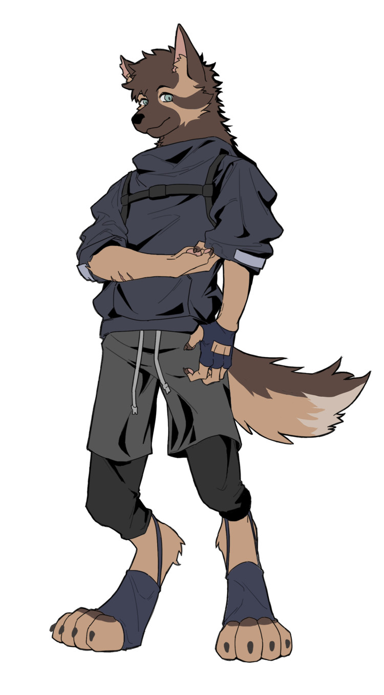 The Big ImageBoard (TBIB) - 4 toes anthro aseer aseer (oc) canid canine canis clothed clothing ...
