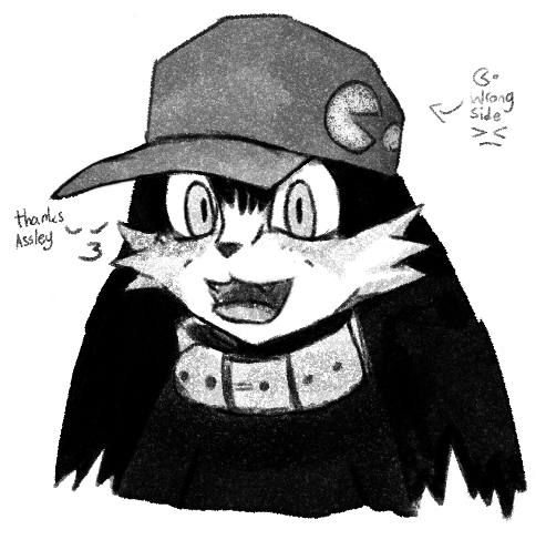 The Big ImageBoard (TBIB) - anthro bandai namco baseball cap black body black fur cheek tuft ...