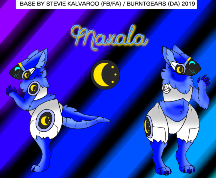 The Big ImageBoard (TBIB) - anthro blue body blue fur female fur machine maxala model sheet ...