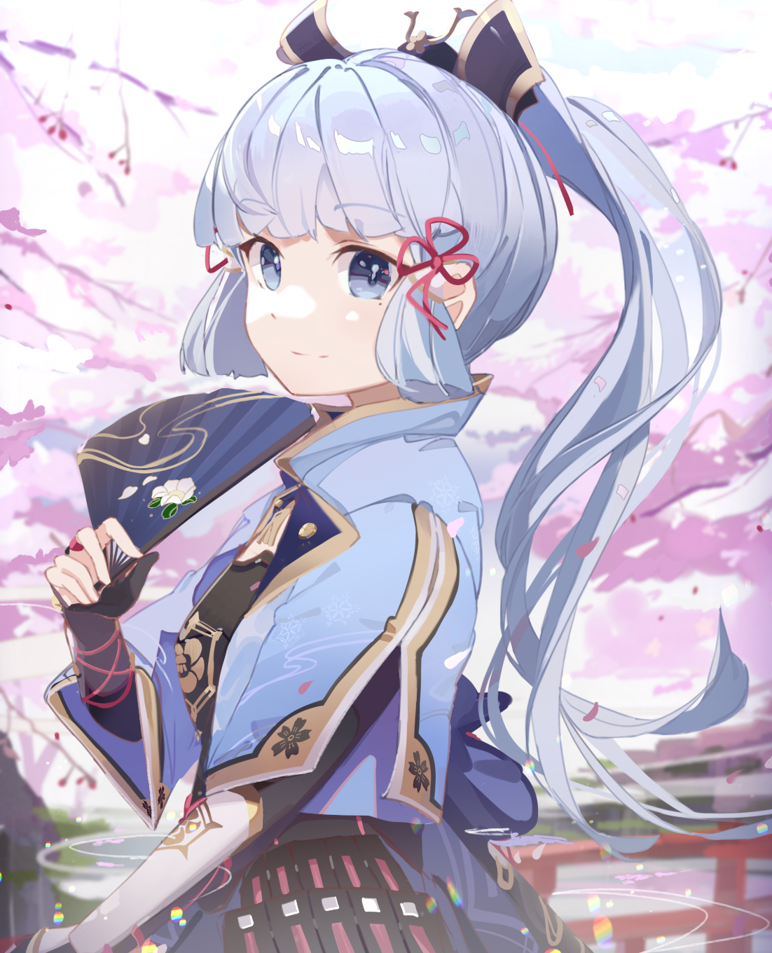 The Big ImageBoard (TBIB) - 1girl arm guards armor armored dress blue dress blue eyes blue hair ...