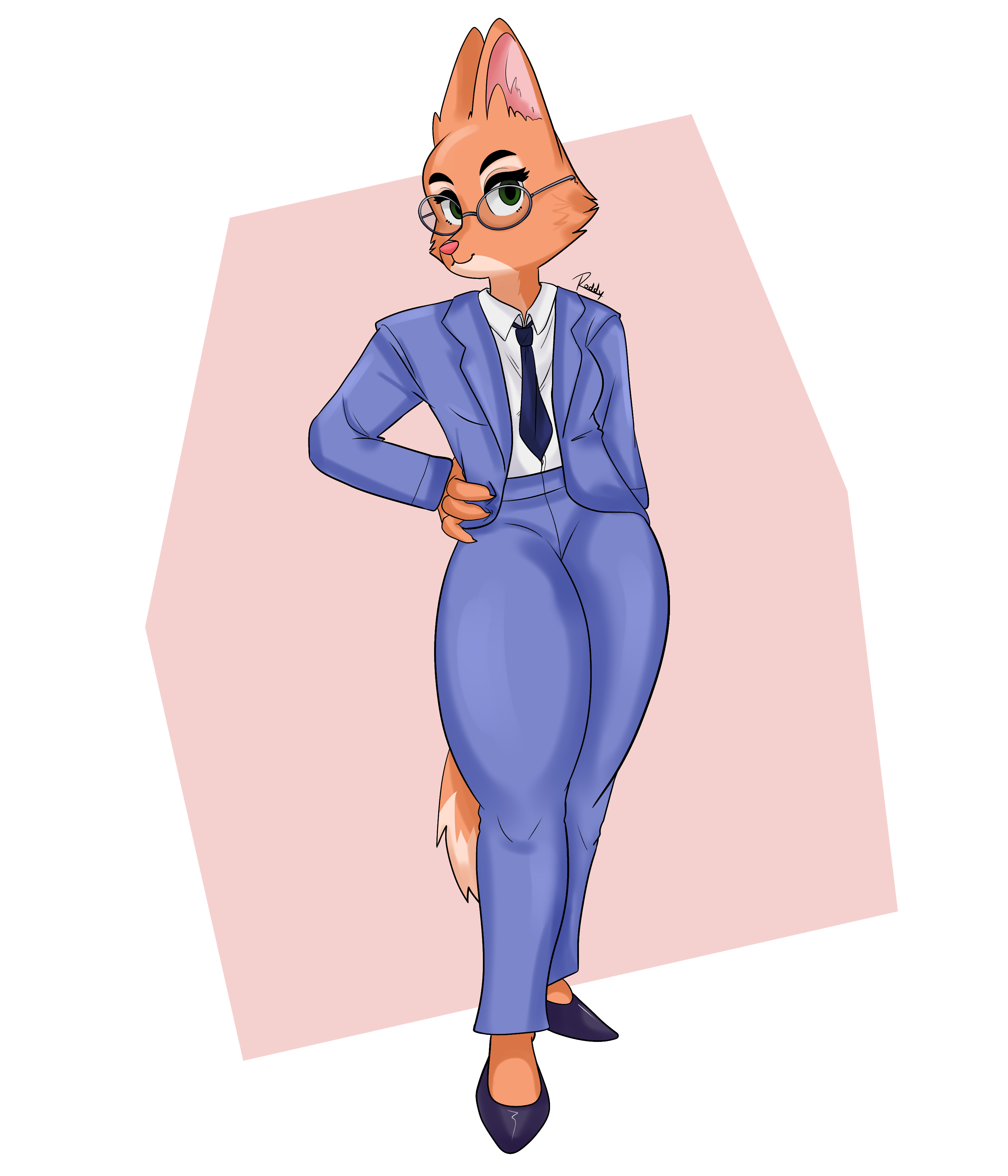 The Big ImageBoard (TBIB) - absurd res anthro canid canine clothed clothing diane foxington ...