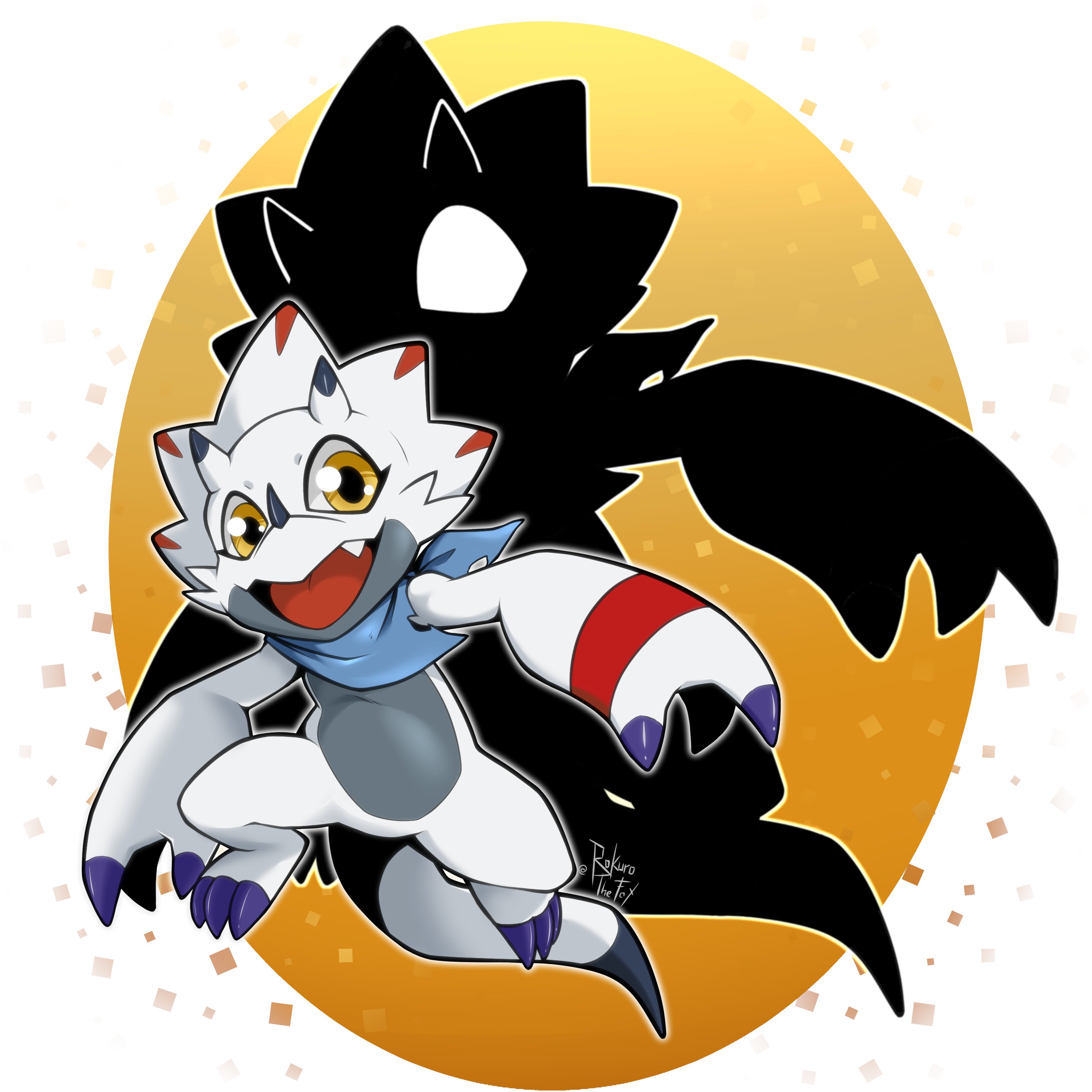 The Big ImageBoard (TBIB) - absurd res anthro bandai namco bandanna black claws claws digimon ...