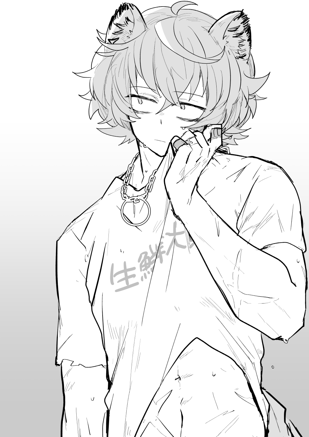 The Big ImageBoard (TBIB) - 1boy abs animal ears arknights bags under eyes bandaged fingers ...