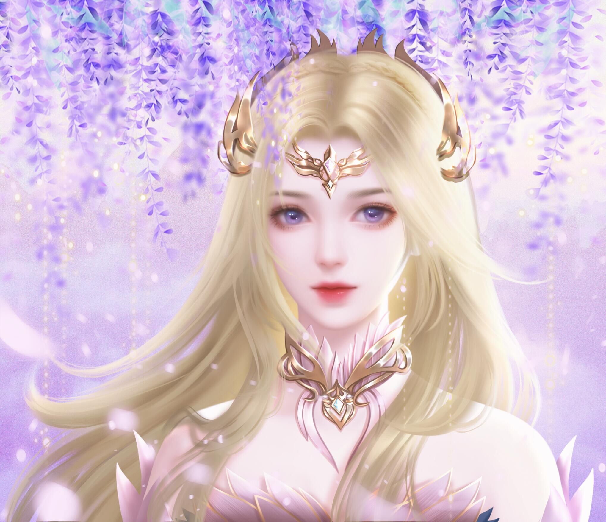 The Big Imageboard Tbib 1girl Bare Shoulders Blonde Hair Blue Eyes