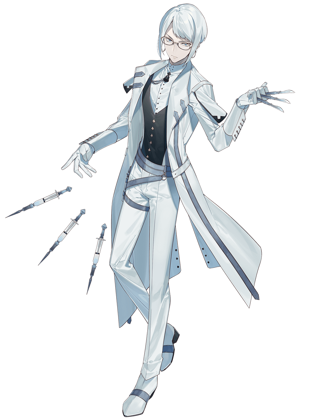 The Big ImageBoard (TBIB) - 1boy bell belt black vest blue eyes buttons ...