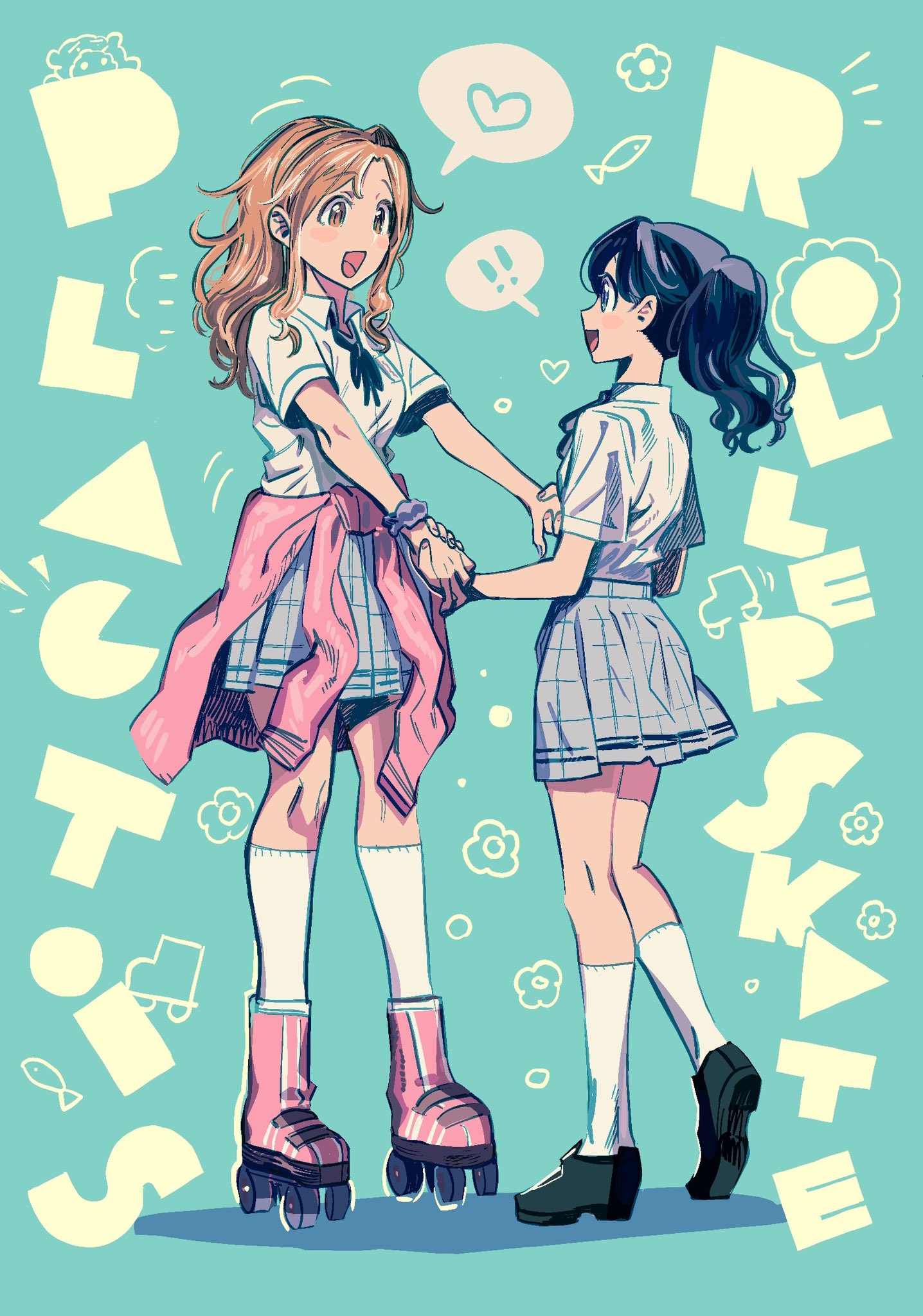 The Big ImageBoard (TBIB) - 2girls black hair brown eyes brown hair ...