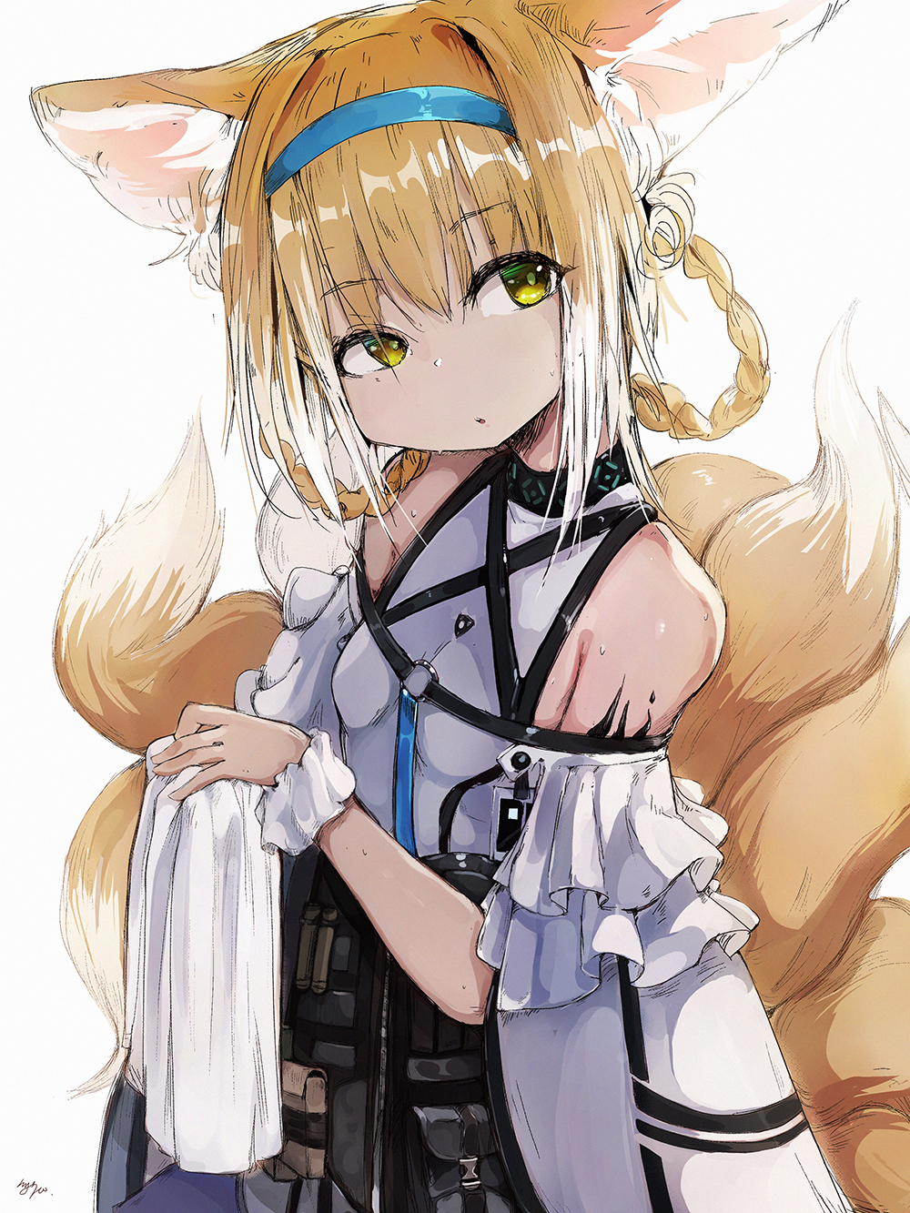 The Big ImageBoard (TBIB) - 1girl animal ears arknights bad id bad pixiv id bare shoulders ...