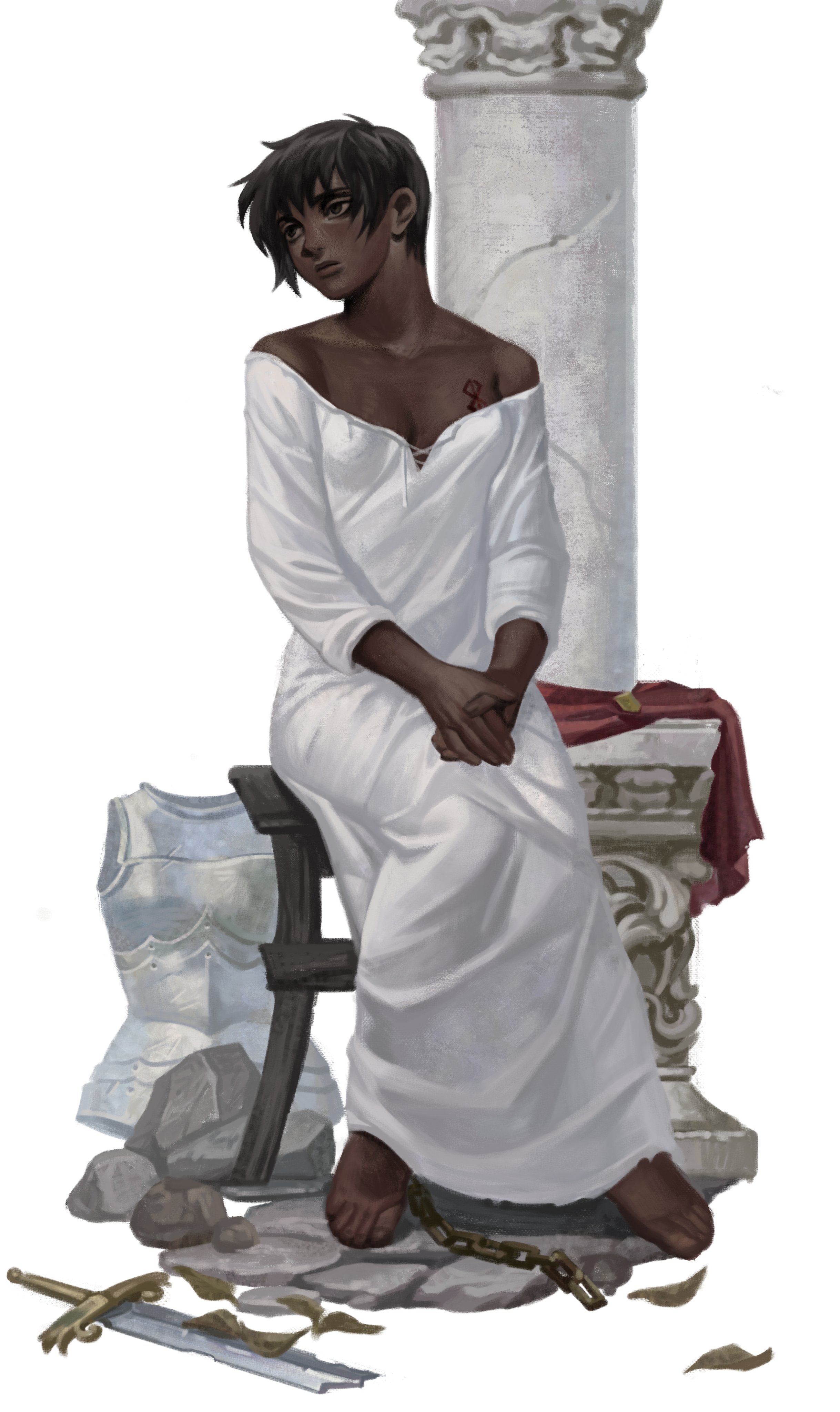 The Big ImageBoard (TBIB) - 1girl absurdres armor barefoot berserk black hair brand of sacrifice ...