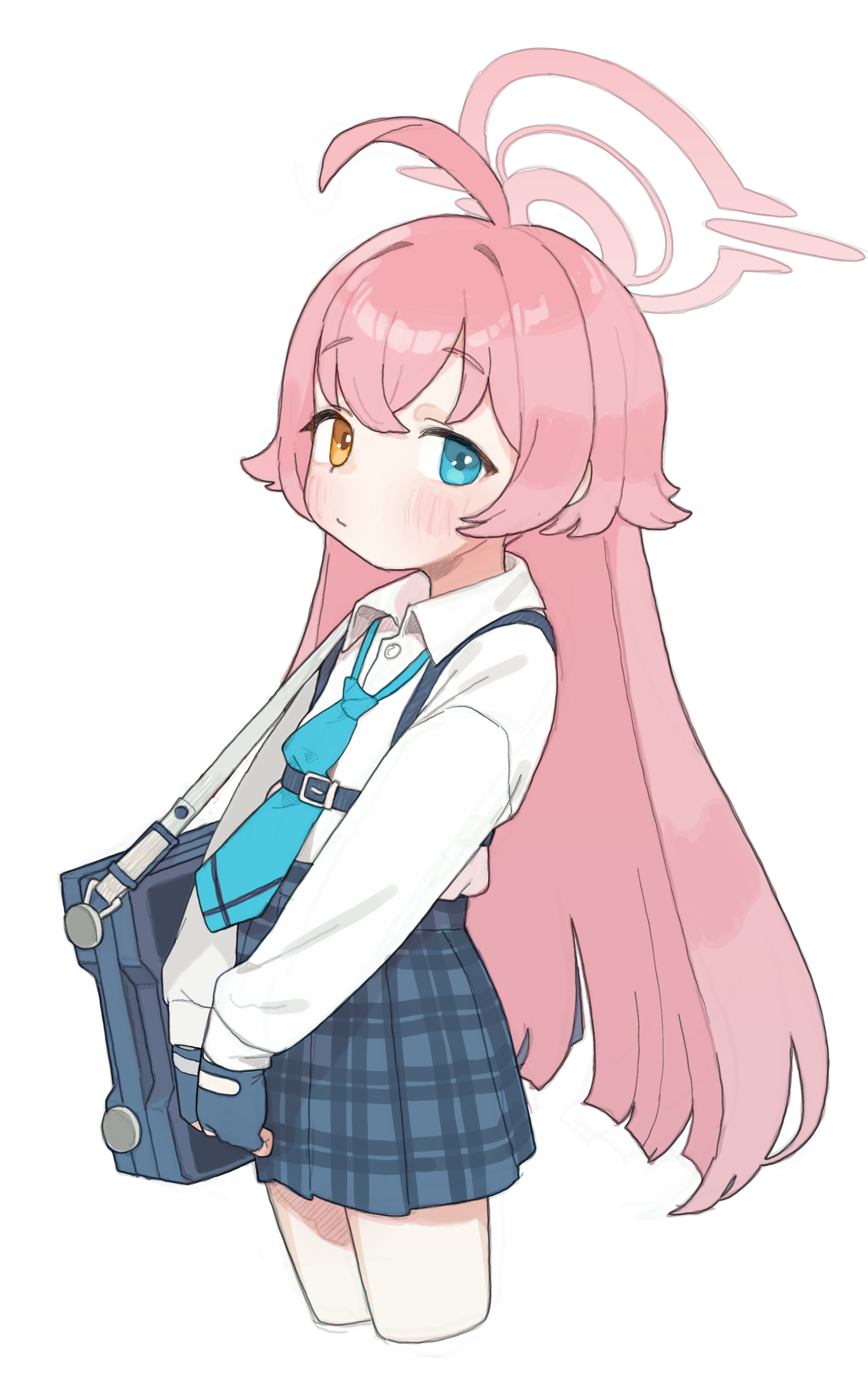 The Big ImageBoard (TBIB) - 1girl absurdres ahoge blue archive blue eyes blue necktie blunt ends ...