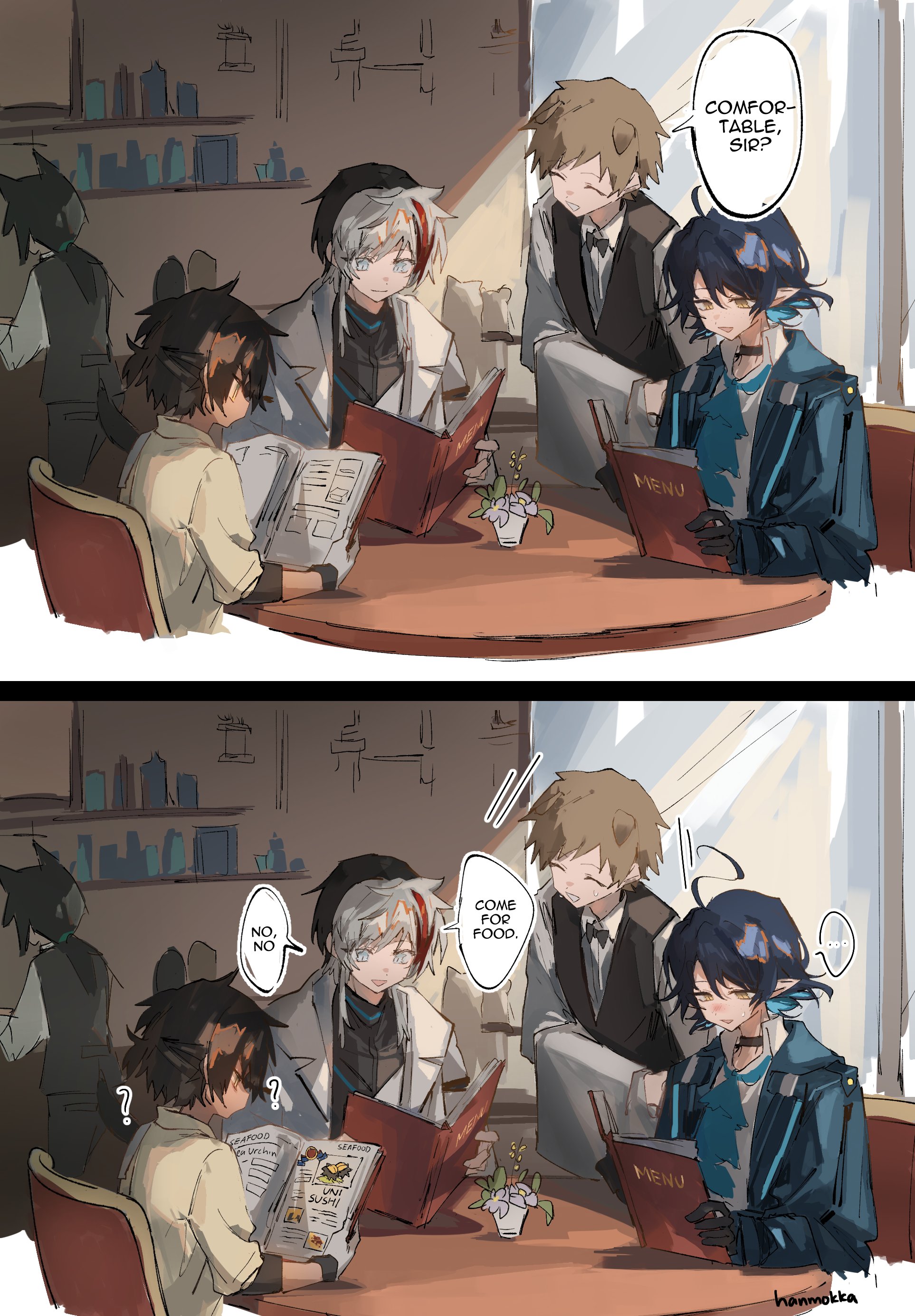 The Big ImageBoard (TBIB) - 4boys absurdres ahoge animal ears arknights ascot black gloves ...