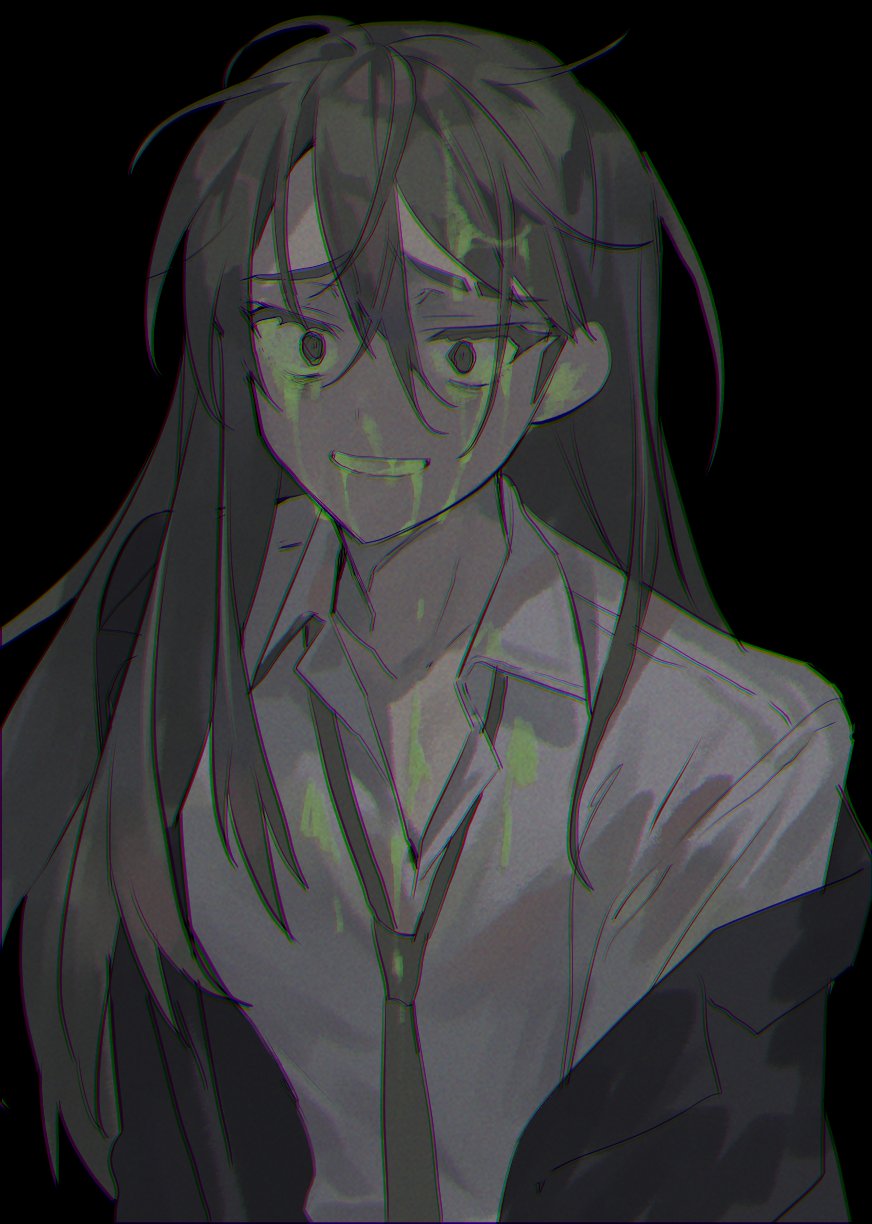 The Big ImageBoard (TBIB) - 1boy bad id bad twitter id black background ...