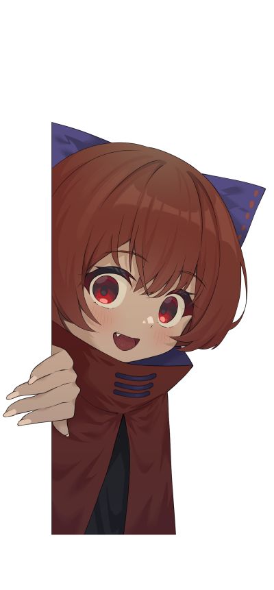 The Big ImageBoard (TBIB) - 1girl blush bow cape cloak commentary ...