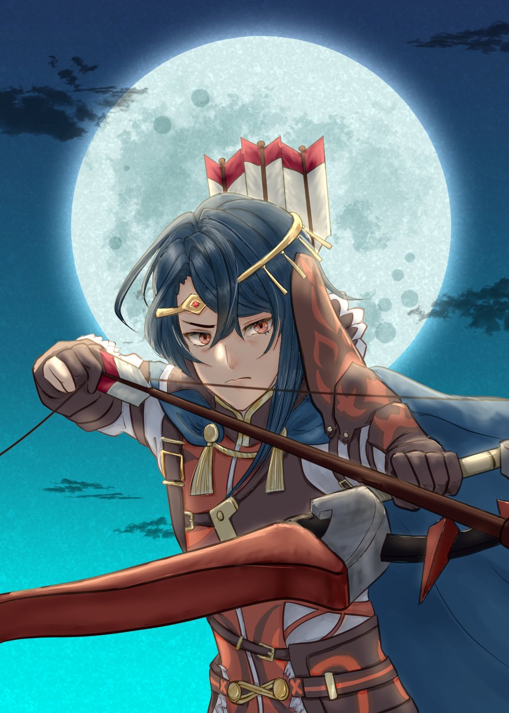 The Big ImageBoard (TBIB) - 1boy alcryst (fire emblem) archery arrow (projectile) belt blue hair ...