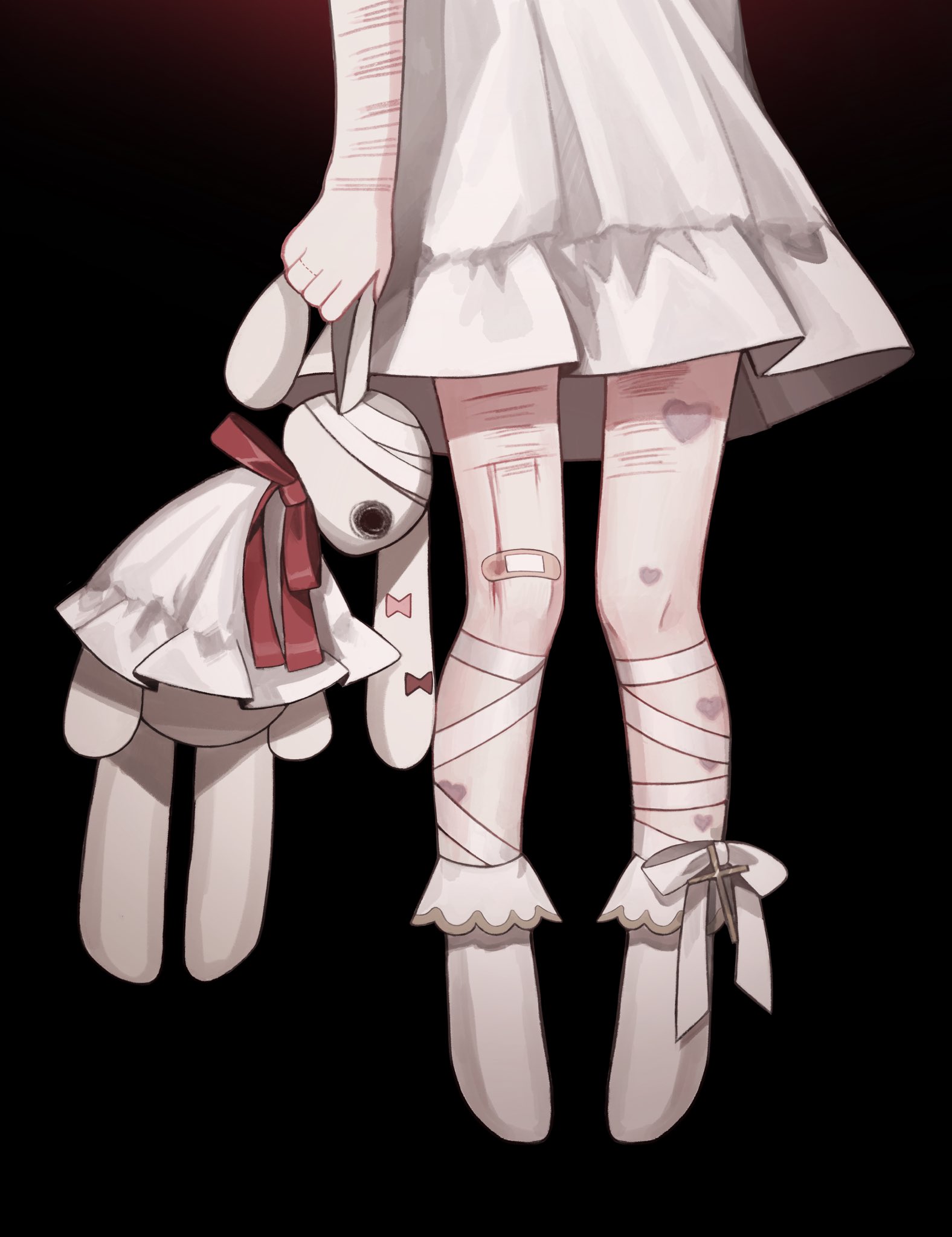 The Big ImageBoard (TBIB) - 1girl bandaged leg bandages bandaid bandaid on knee bandaid on leg ...