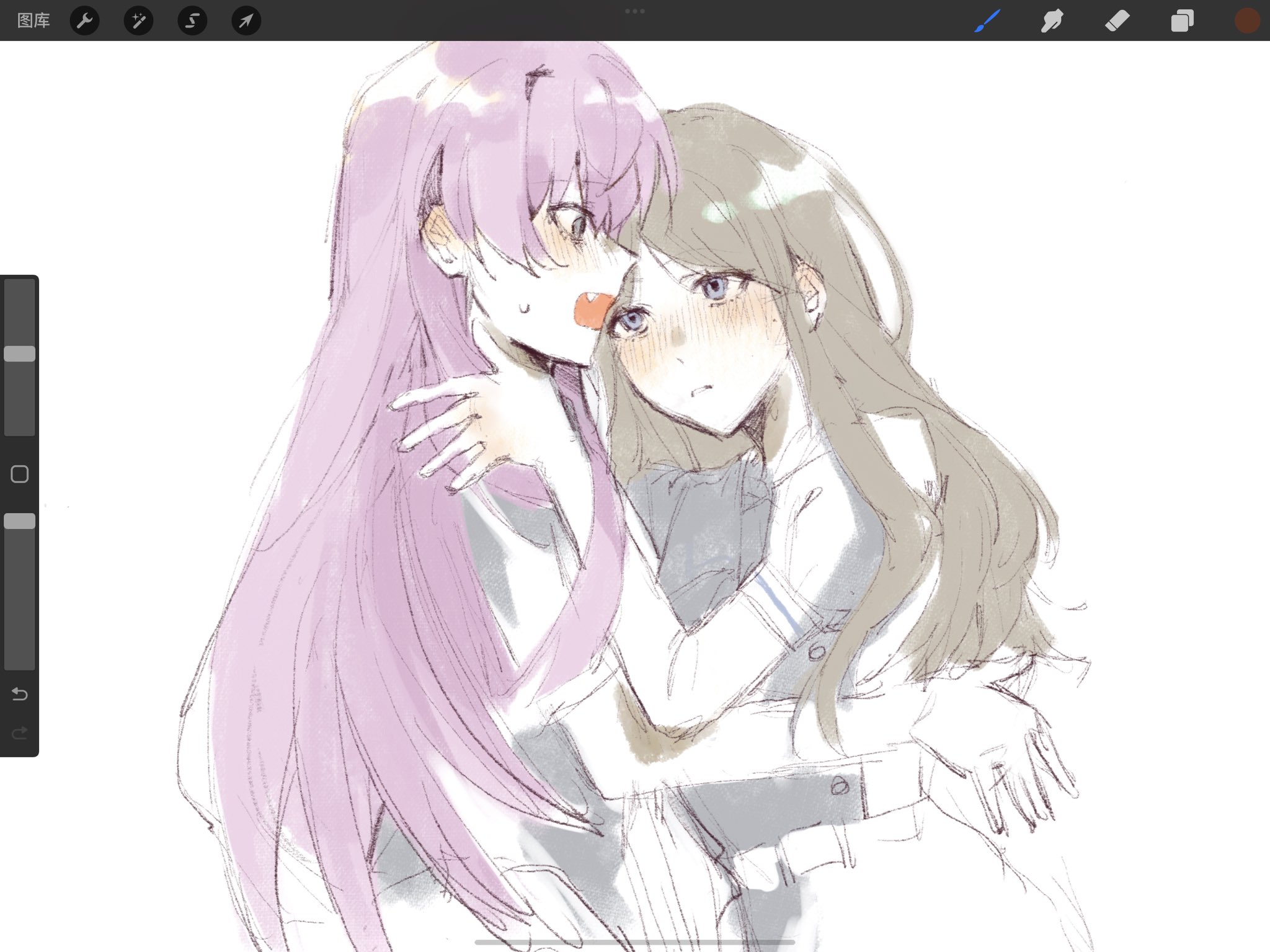 The Big ImageBoard (TBIB) - 2girls art program in frame bang dream! bang dream! it's mygo ...