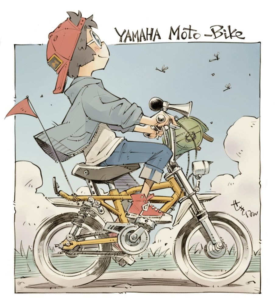 The Big ImageBoard (TBIB) - 1girl backwards hat bicycle bike horn blue ...