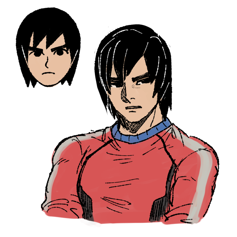 The Big ImageBoard (TBIB) - 1boy black hair dancho no mori frown ...