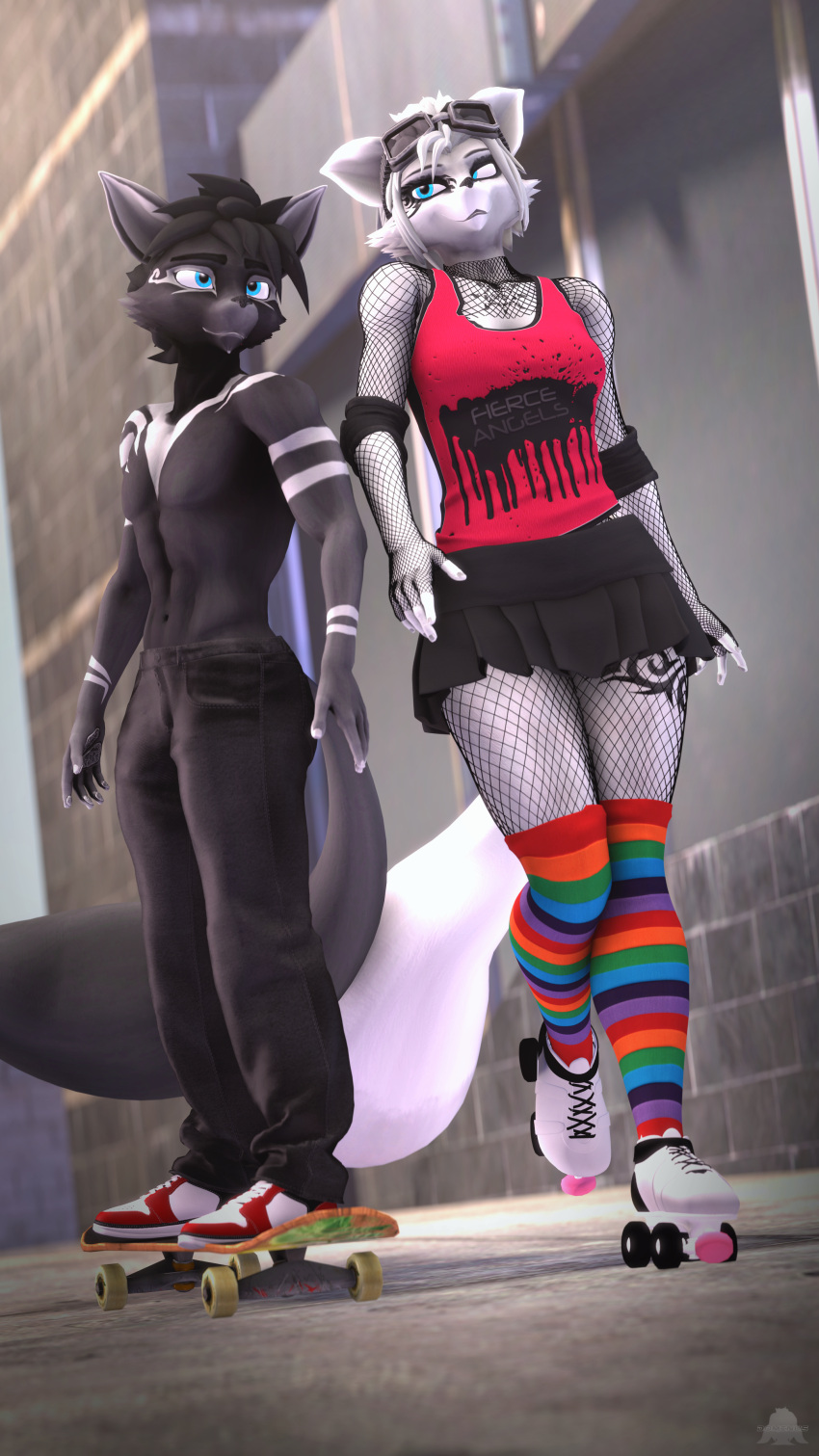 The Big ImageBoard (TBIB) - 3d (artwork) 4k 9:16 absurd res anthro black body black bottomwear ...