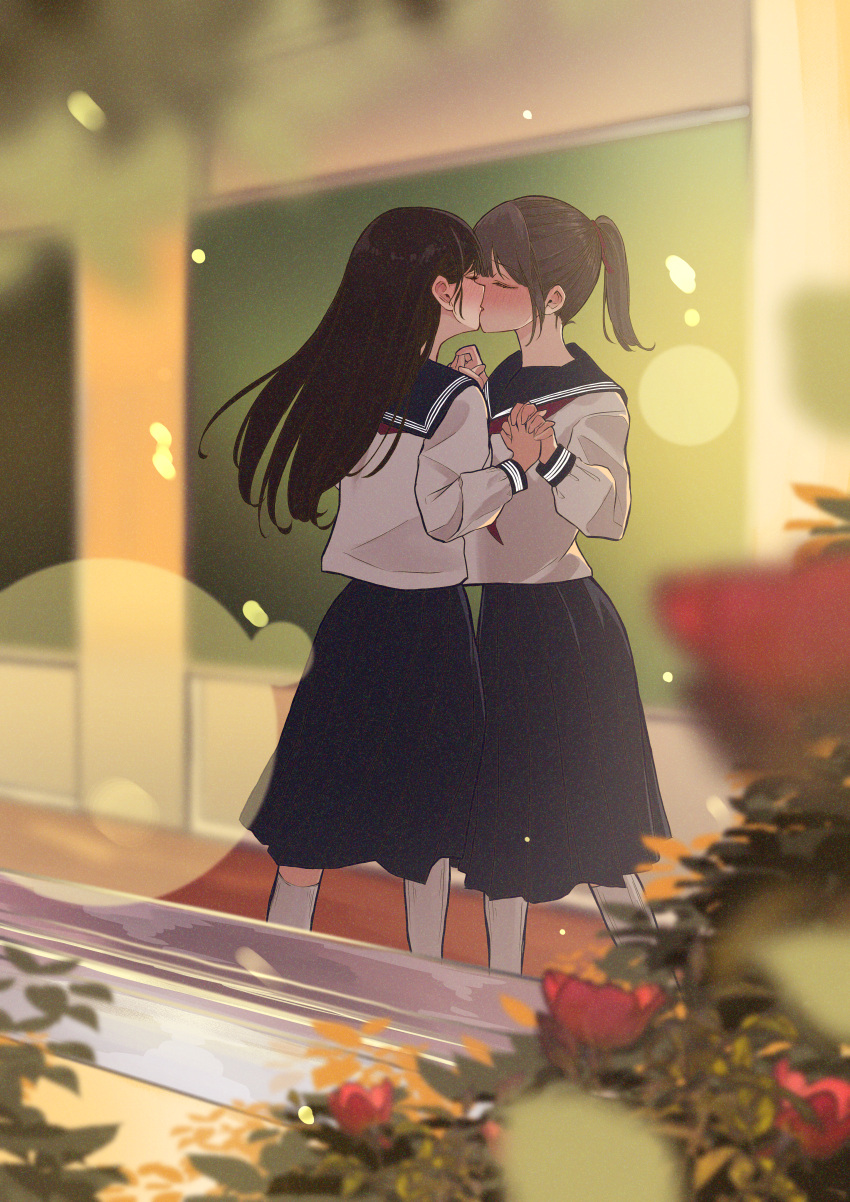 The Big Imageboard Tbib 2girls Absurdres Arisugawa Bii Black Hair