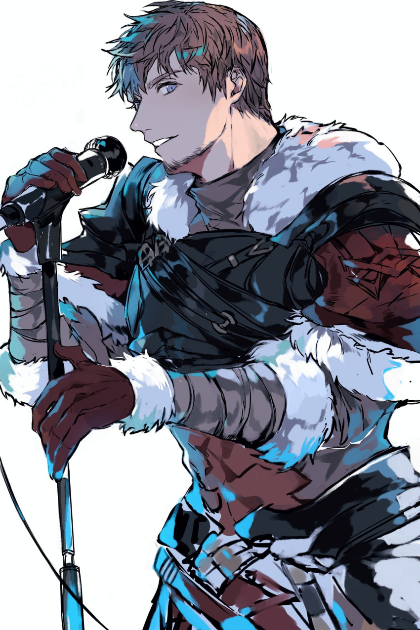 The Big ImageBoard (TBIB) - 1boy ardbert (ff14) armor blue eyes brown gloves brown hair chest ...