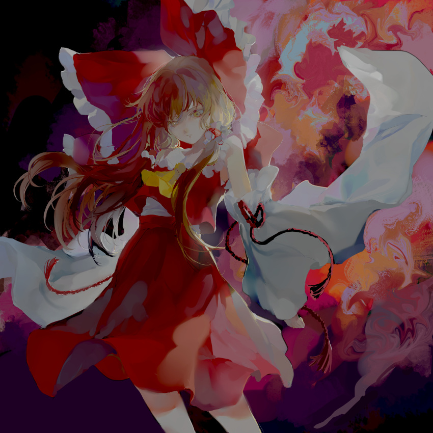 The Big Imageboard Tbib 1girl Abstract Background Absurdres Ascot