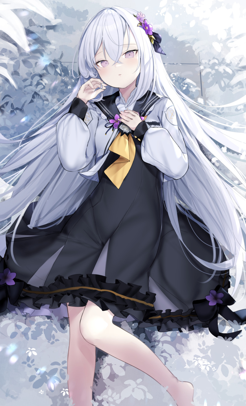 The Big Imageboard Tbib 1girl Absurdres Assault Rifle Azusa Blue
