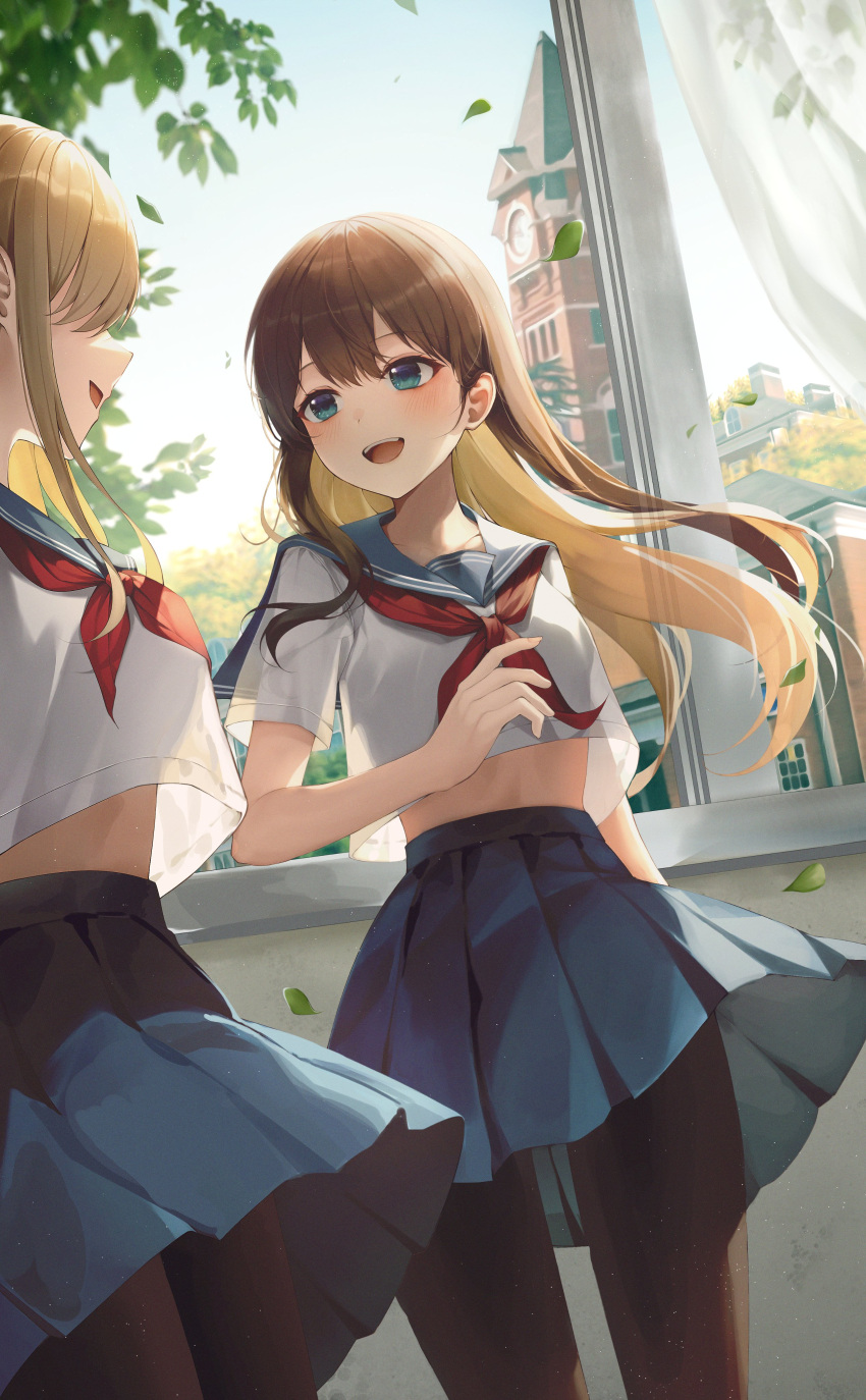 The Big Imageboard Tbib 2girls D Absurdres Blonde Hair Blue Eyes