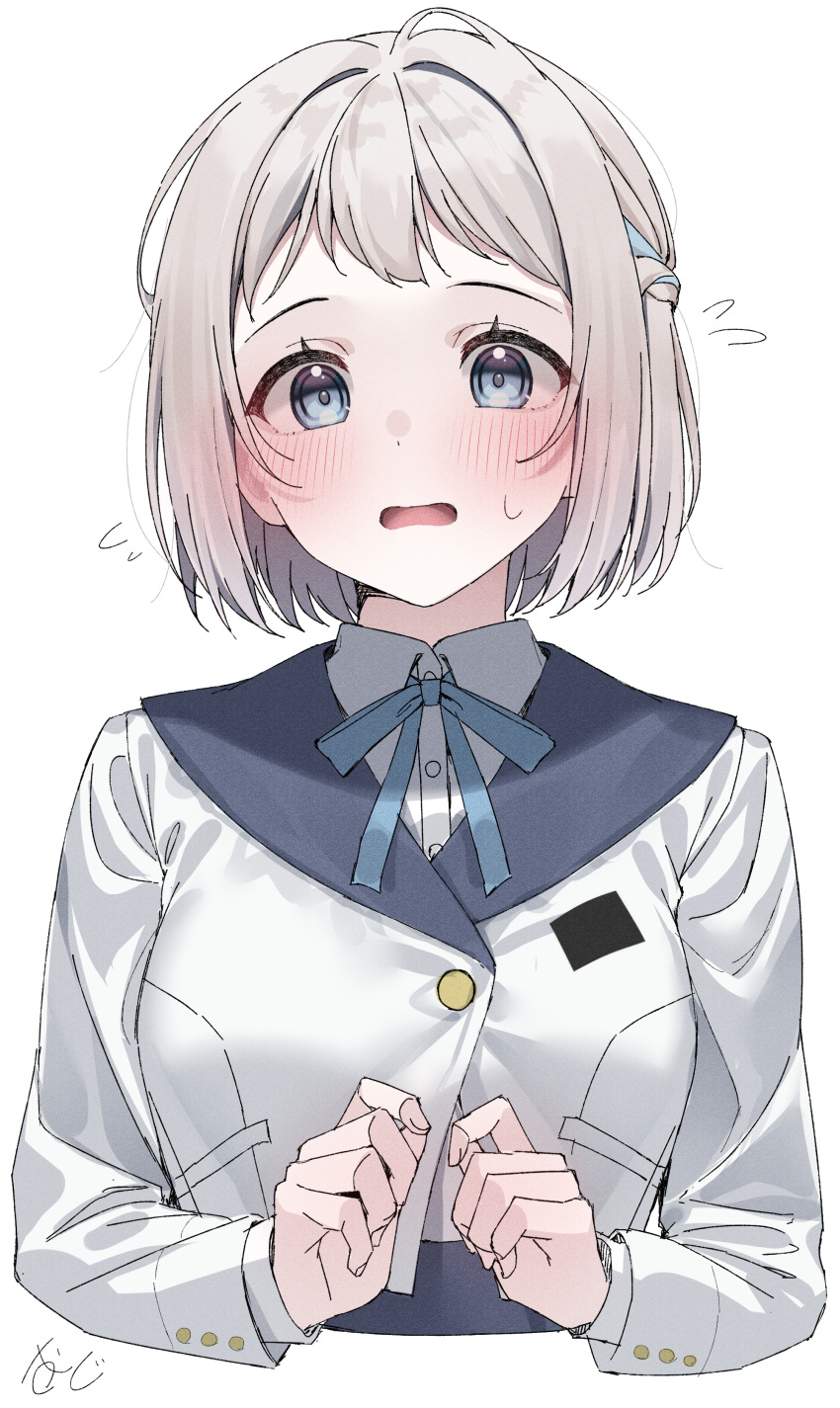 The Big ImageBoard (TBIB) - 1girl absurdres blue eyes blue ribbon blush ...