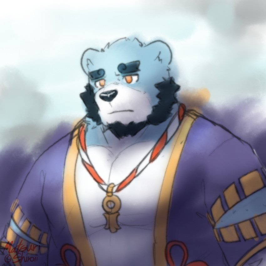 The Big ImageBoard (TBIB) - 1:1 anthro asian clothing bear beard belly ...