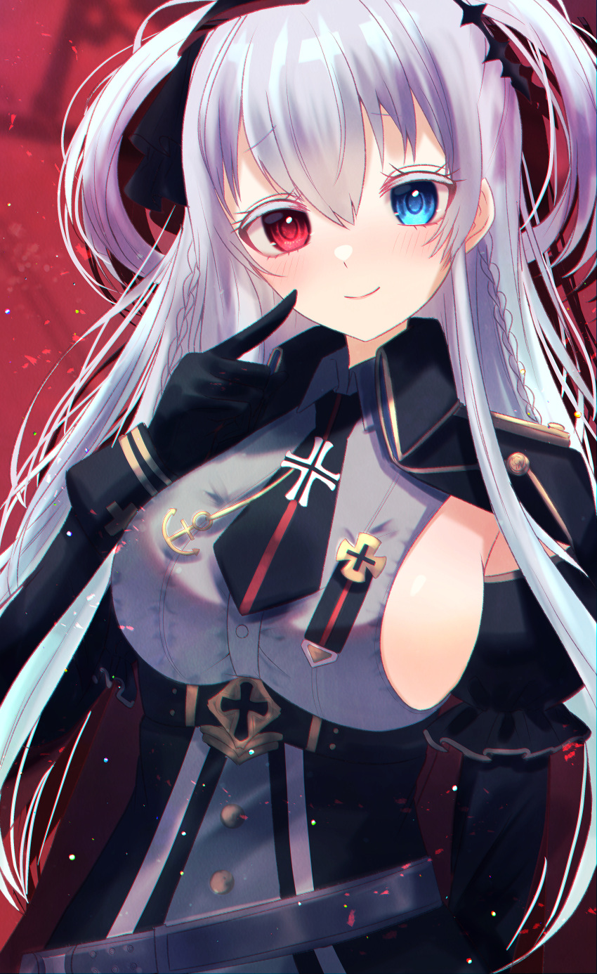 The Big ImageBoard (TBIB) - 1girl absurdres anchor symbol azur lane black gloves black jacket ...